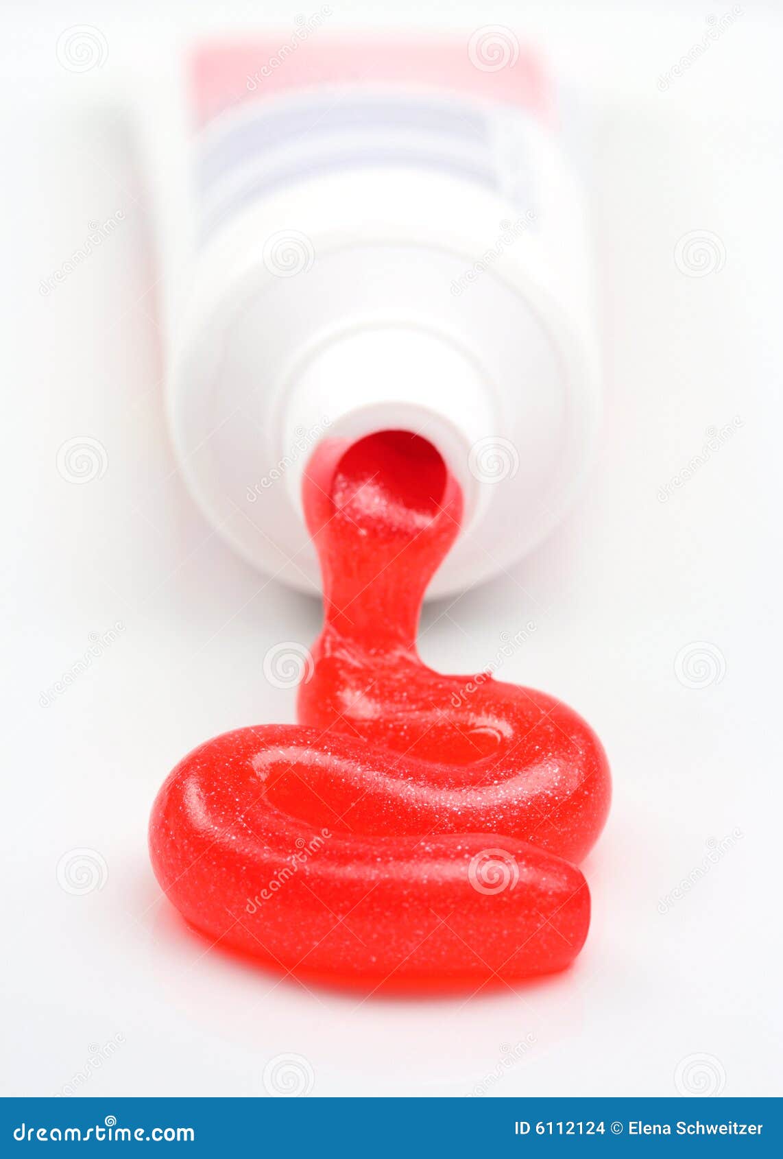Children s red toothpaste stock photo. Image of hygienic - 6112124