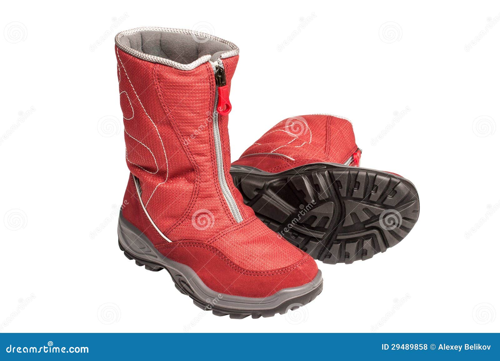 Children S Red Waterproof Boots Stock Photo - Image of boots, clean ...