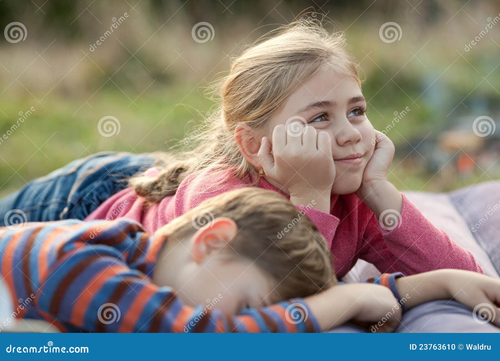 Children s rest stock photo. Image of girl, beautiful - 23763610