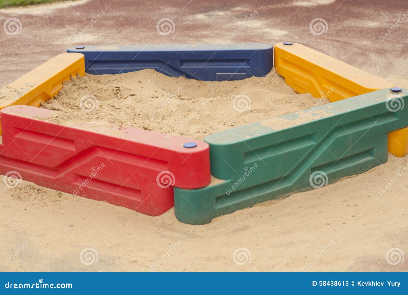 Children S Sandbox with Yellow Sand Stock Image - Image of bright ...