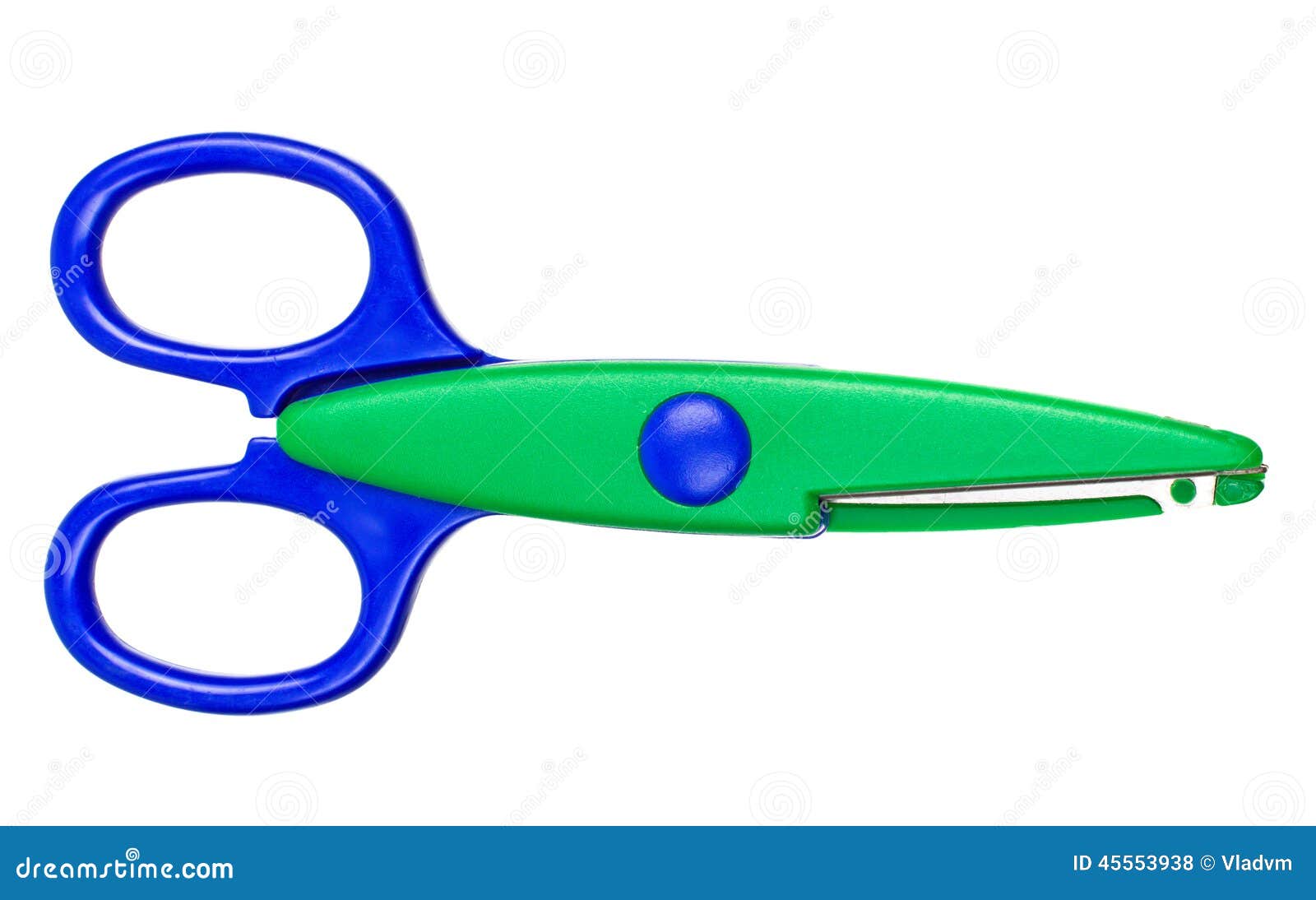 Children S Scissors Isolated on White Background Stock Photo - Image of ...