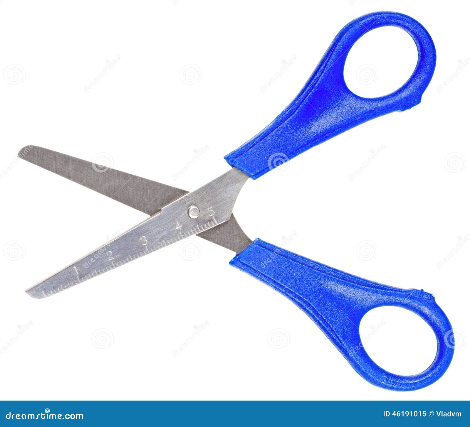Children S Scissors Isolated on White Stock Image - Image of iron ...