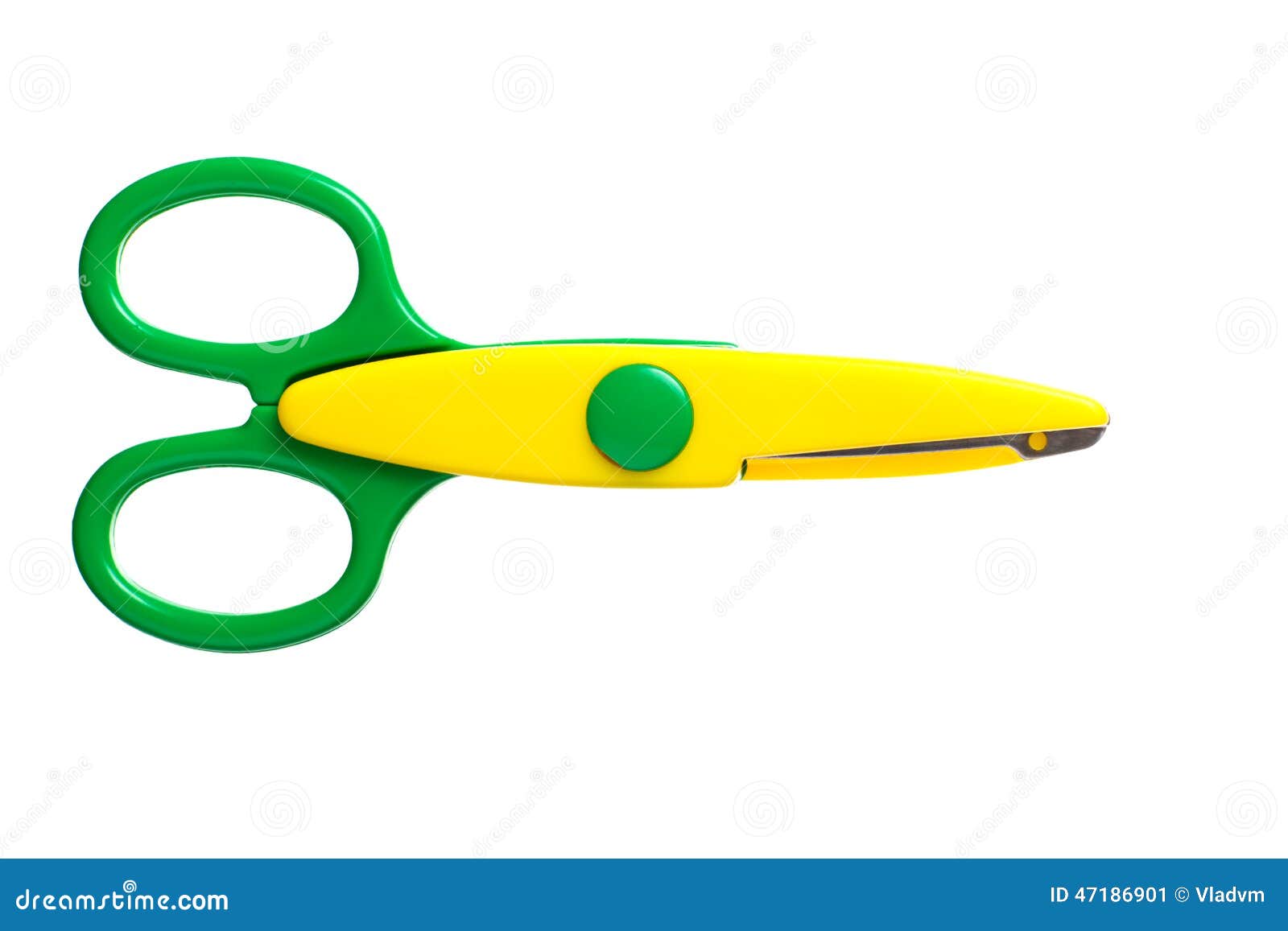 Children S Scissors Isolated on White Background Stock Image - Image of ...