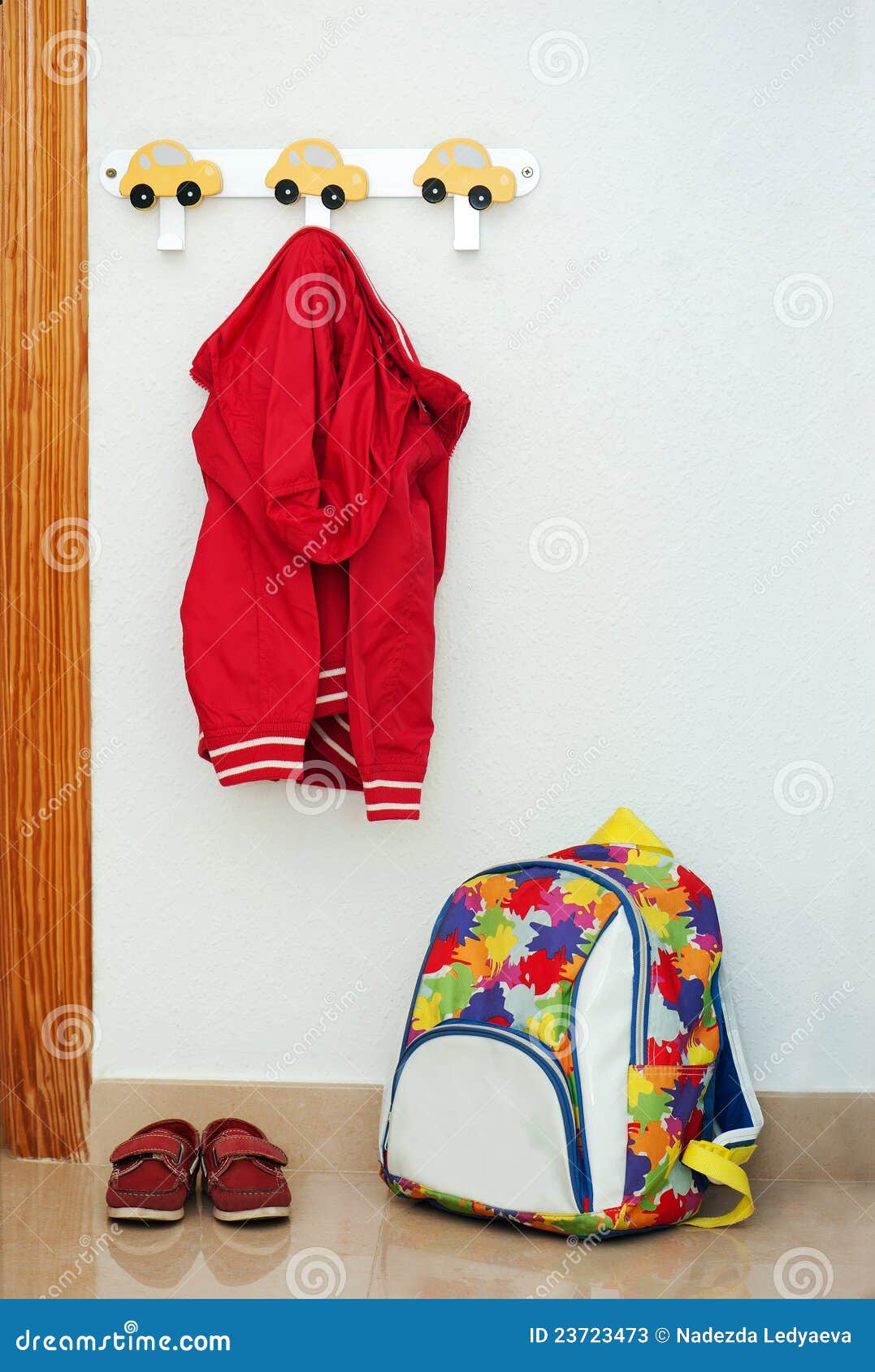 Children s set of red stock image. Image of hanger, white - 23723473