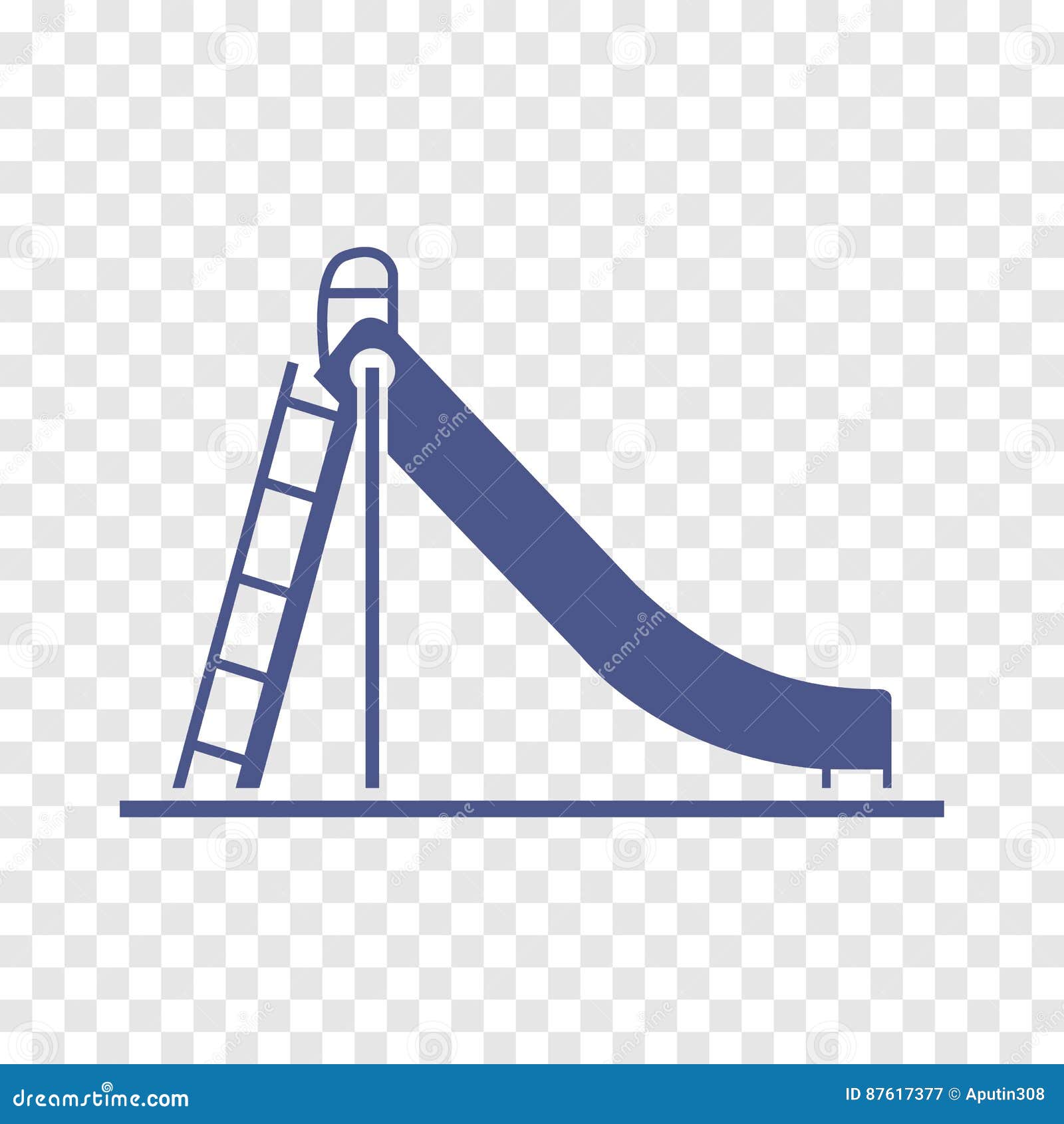 Children`s slide icon stock vector. Illustration of cartoon - 87617377