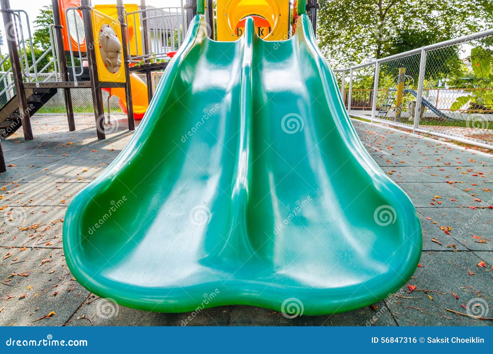 Children S Slider Playground Stock Photo - Image of slider, children ...
