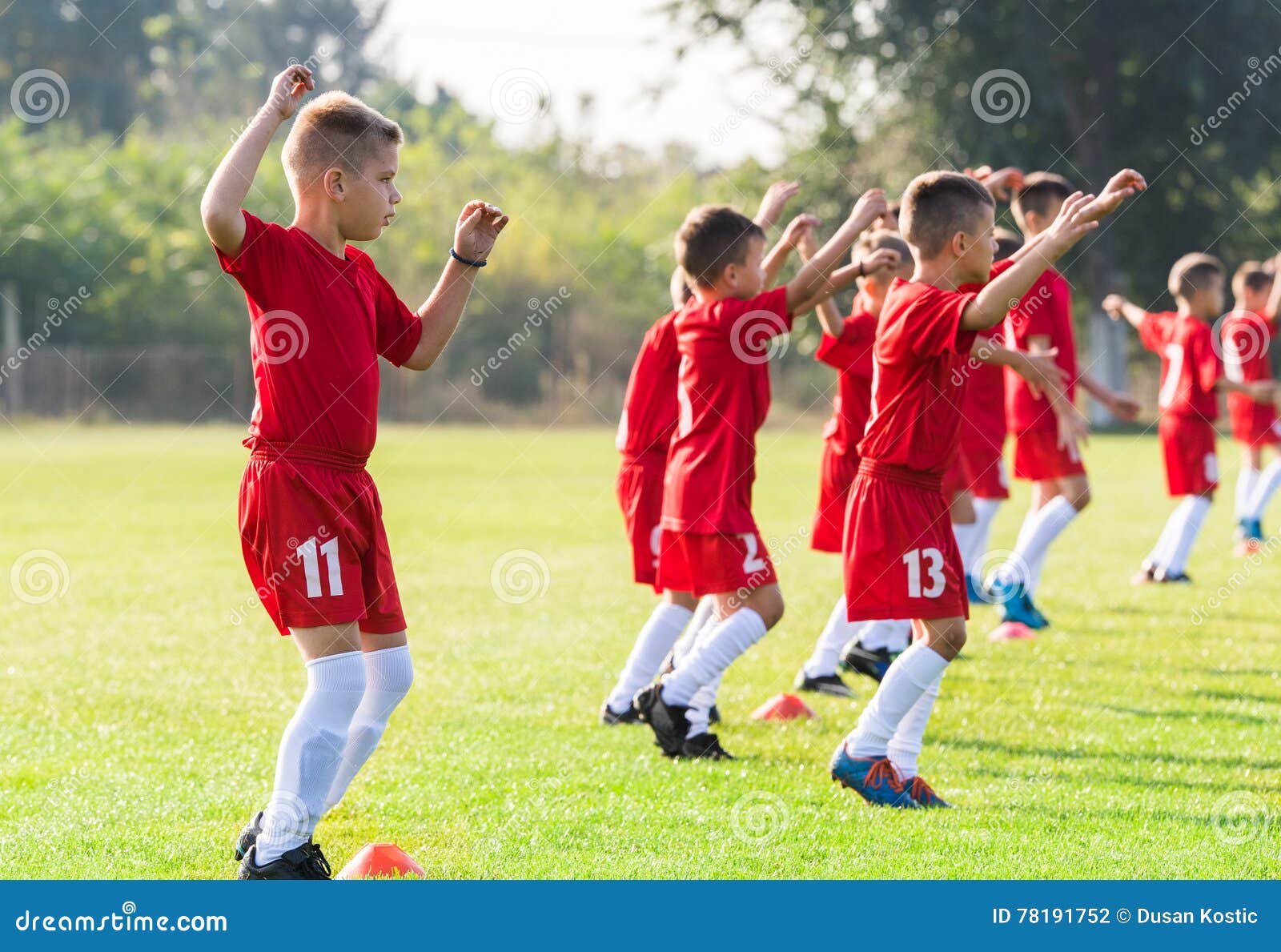 Children s soccer team stock photo. Image of team, action - 78191752