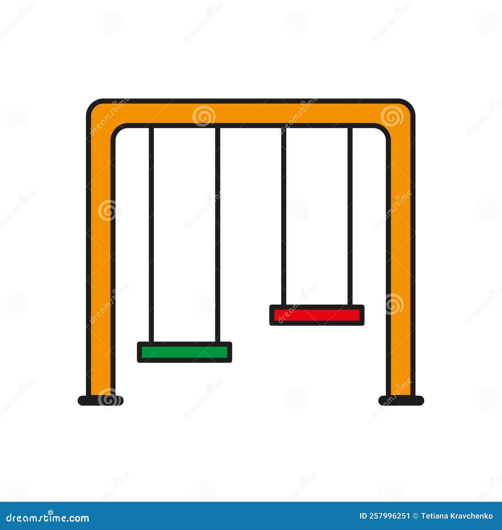 Children S Swing Icon. Vector Illustration. Stock Image Stock Vector ...