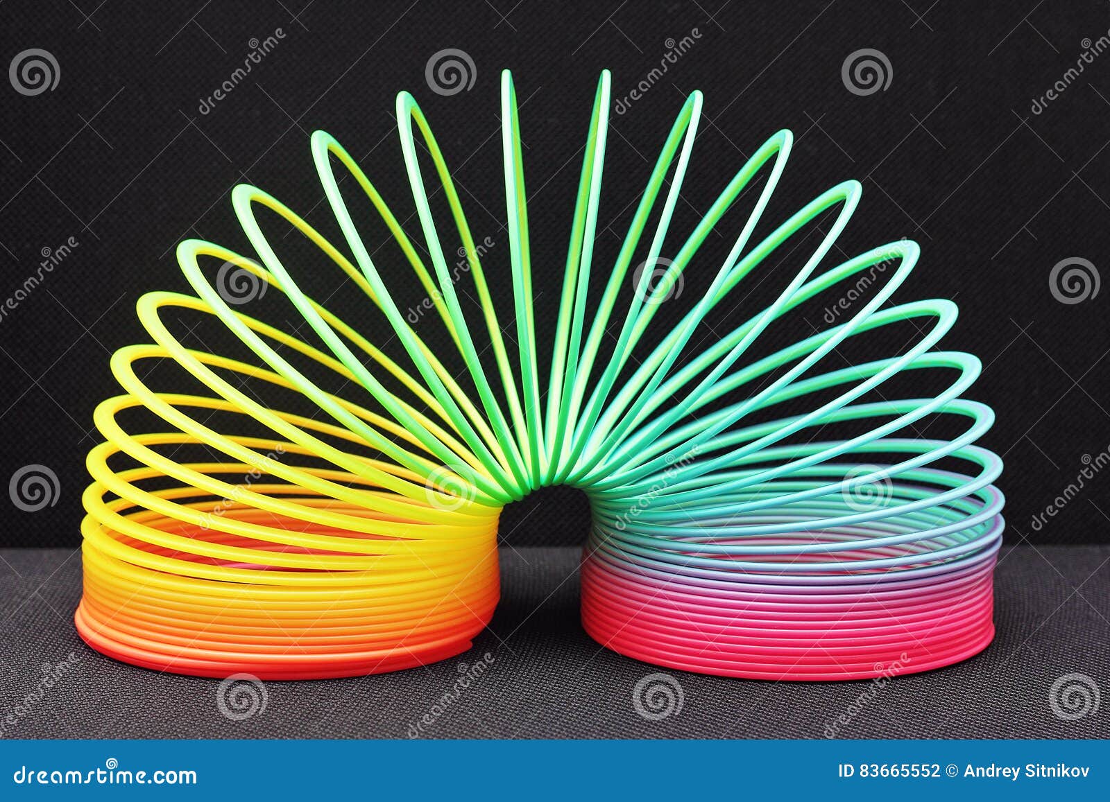 Children`s Toy Colorful Rainbow of a Spring. Editorial Photography ...