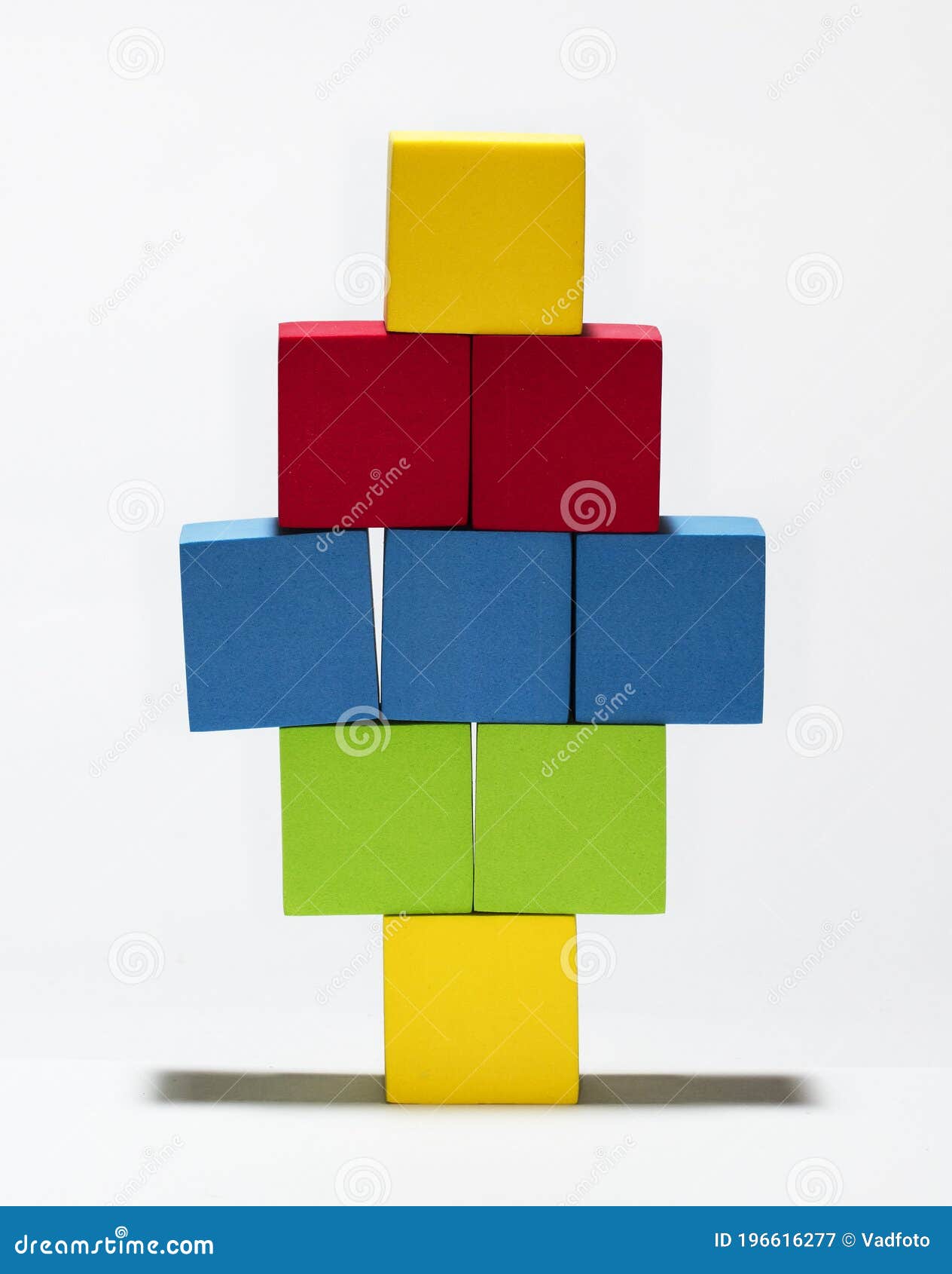 Children`s Toy Cubes, Tower Brick Stock Image - Image of baby, house ...