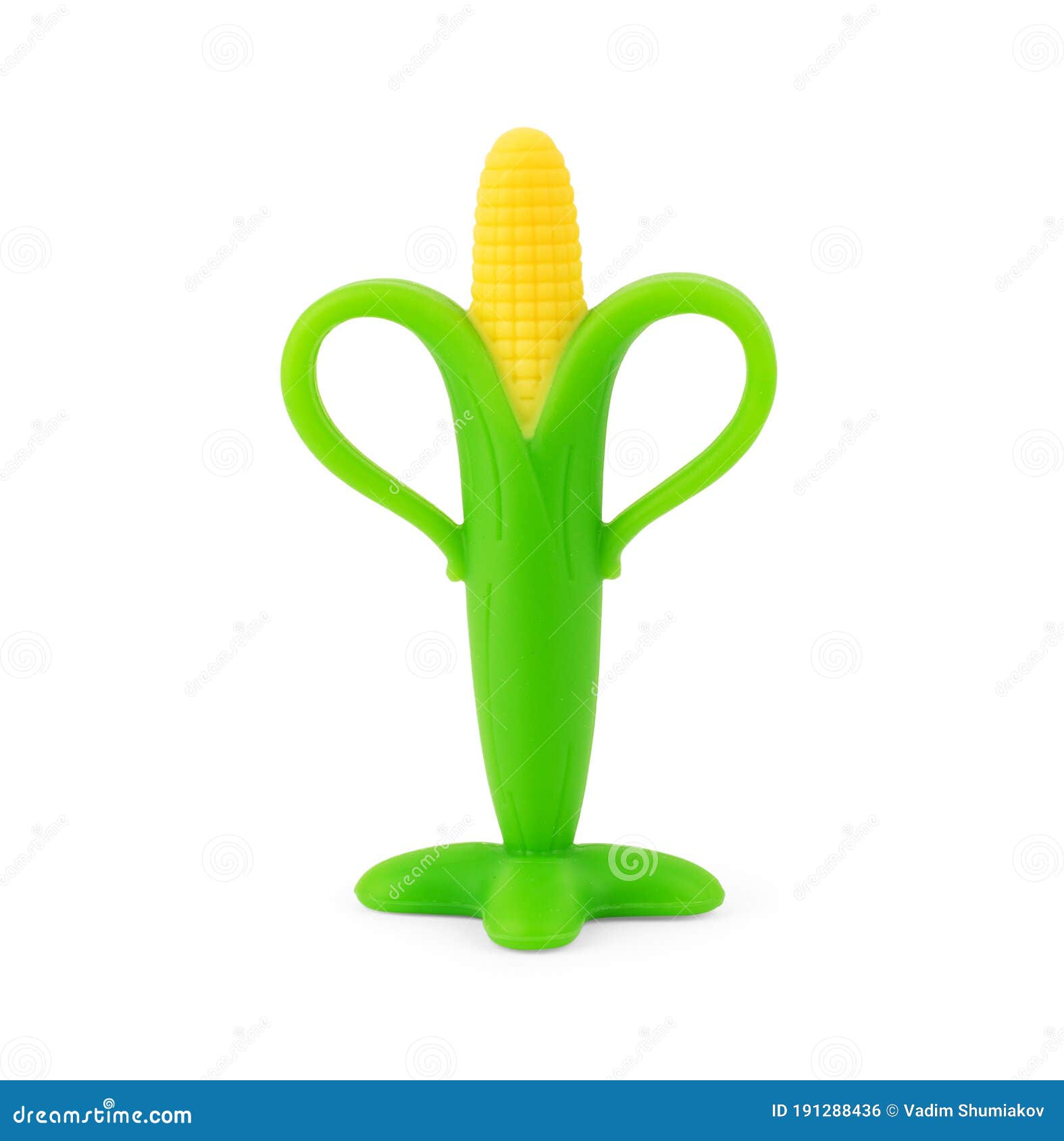 Children`s Toy a Plastic, Corn Isolated on White Stock Photo - Image of ...