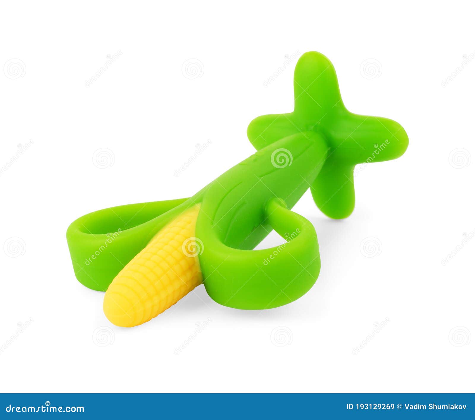 Children`s Toy a Plastic, Corn Isolated on White Stock Image - Image of ...