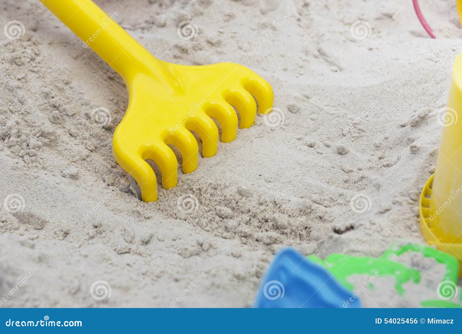 Children s toy rake stock photo. Image of collection - 54025456