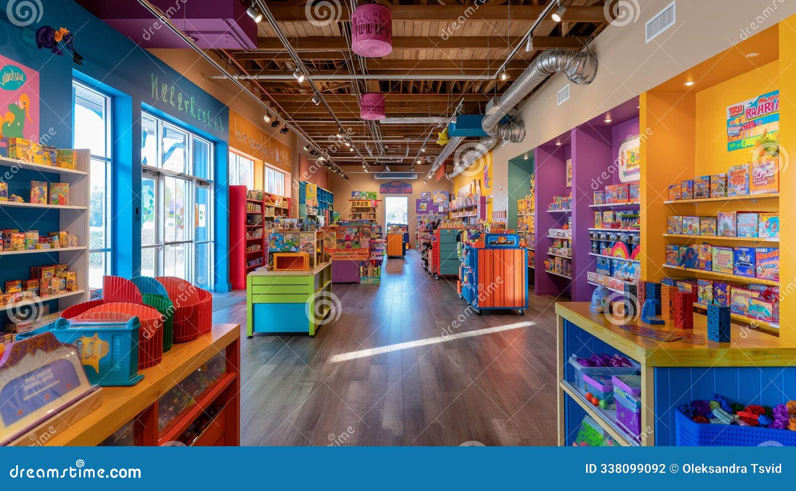 Children S Toy Store with Colorful Displays Stock Photo - Image of ...