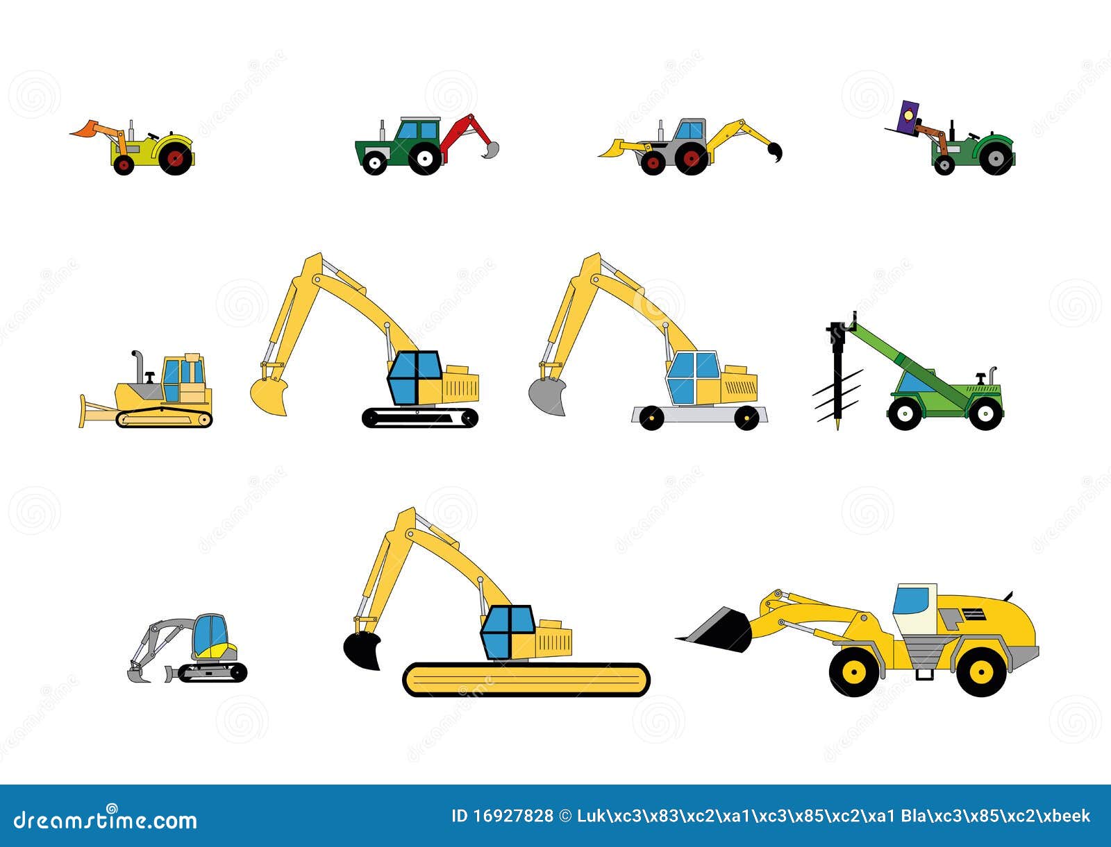 Children s toys digger stock vector. Illustration of close - 16927828