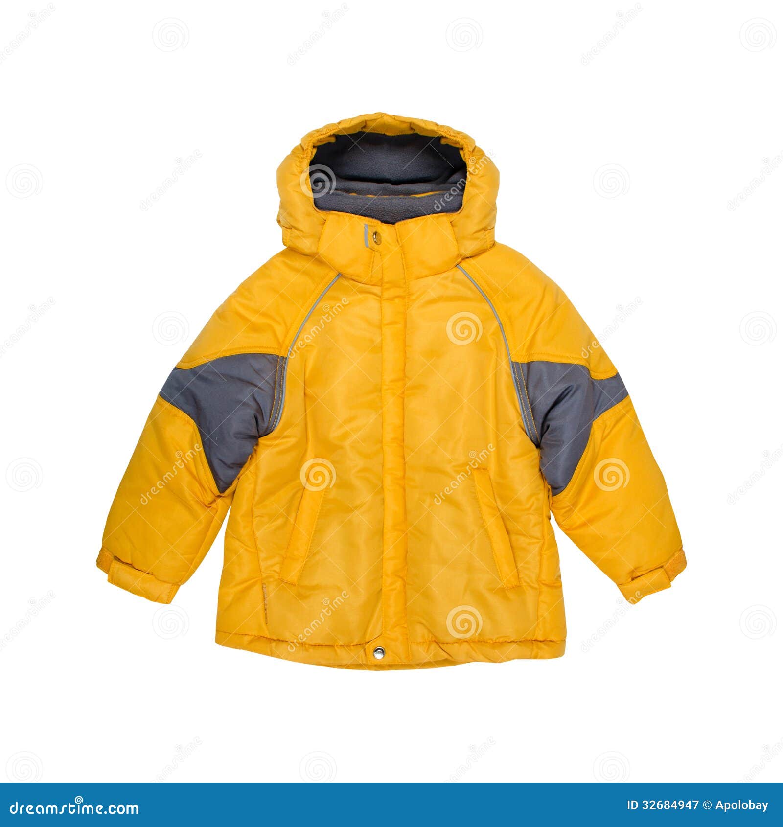 Children's Yellow Jacket Isolated On A White Background Royalty Free ...