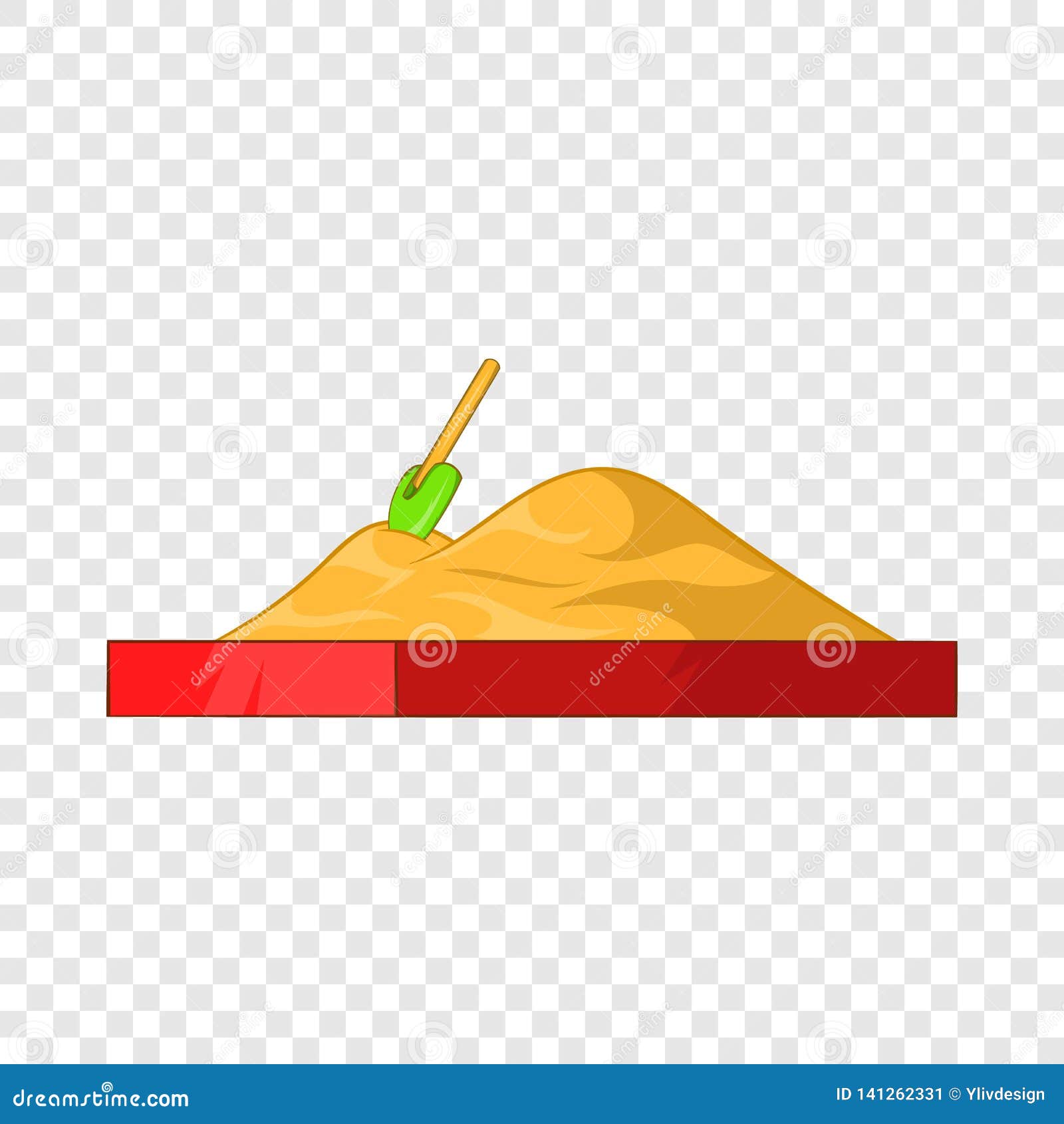 Children Sandpit Icon, Cartoon Style Stock Vector - Illustration of ...