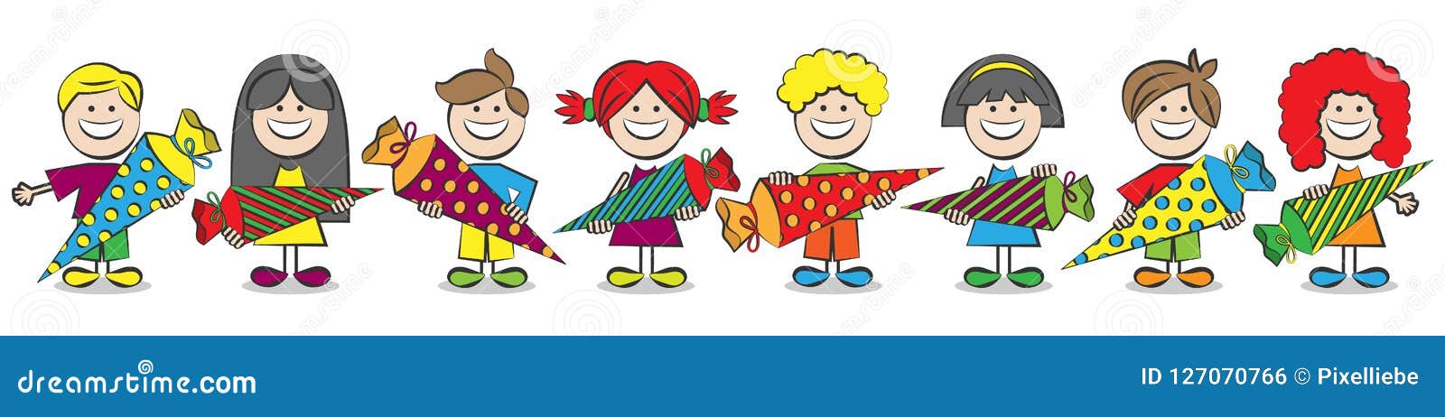 School Cones Hanging On The Tree.German Text,school Cones Celebration ...