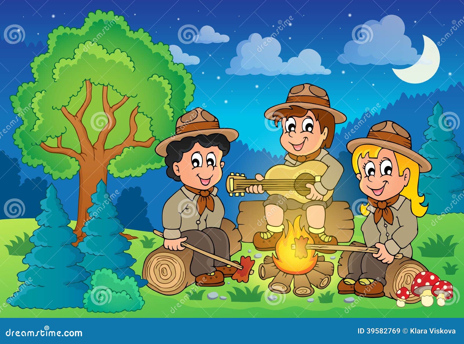 Children Scouts Theme Image 2 Stock Vector - Illustration of looking ...