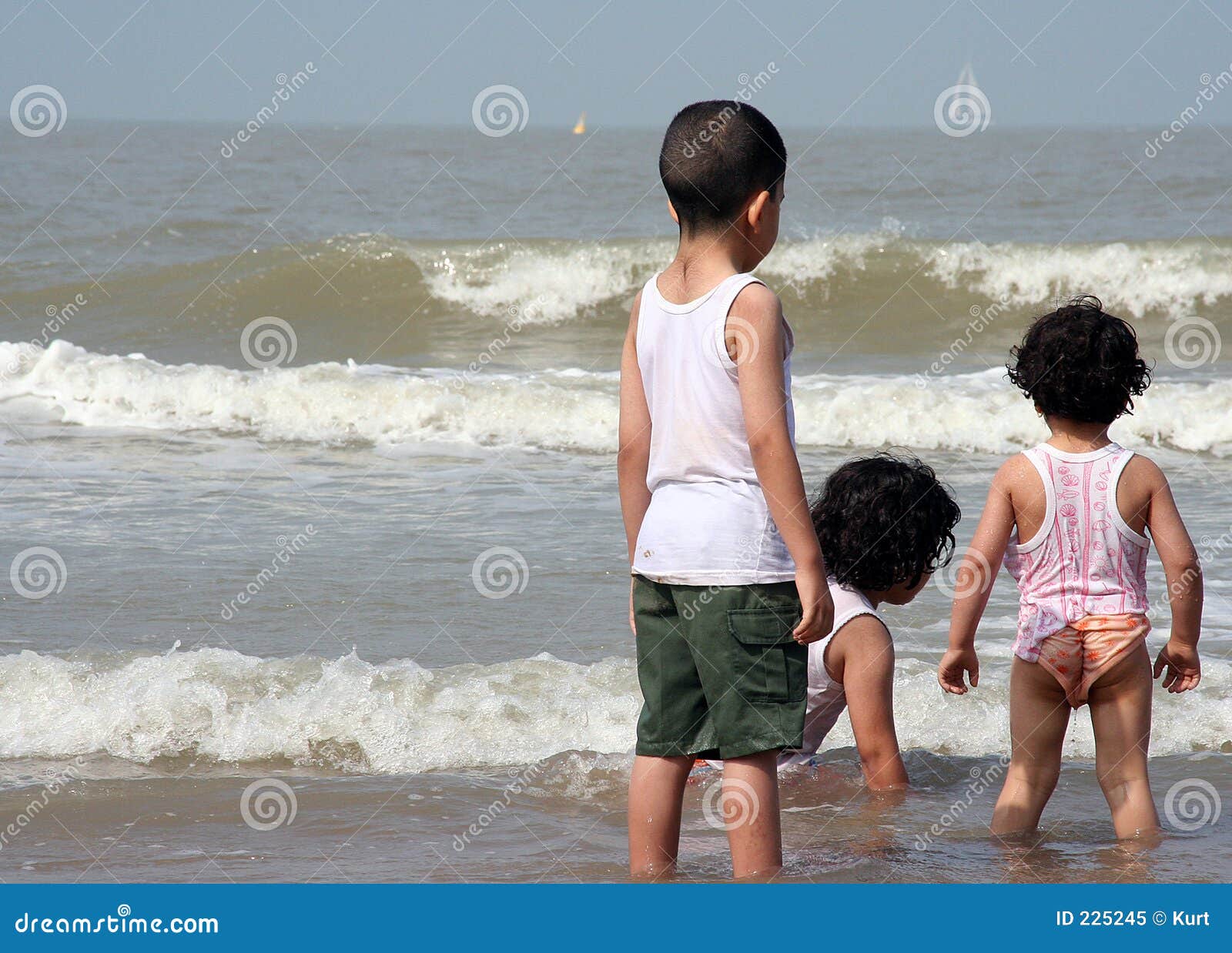 Children of the sea stock image. Image of toddlers, child - 225245