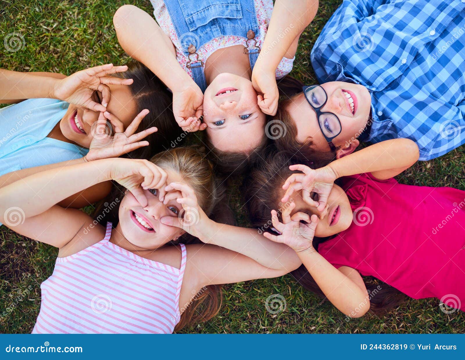 Children See Magic because they Look for it. Shot of a Group of ...