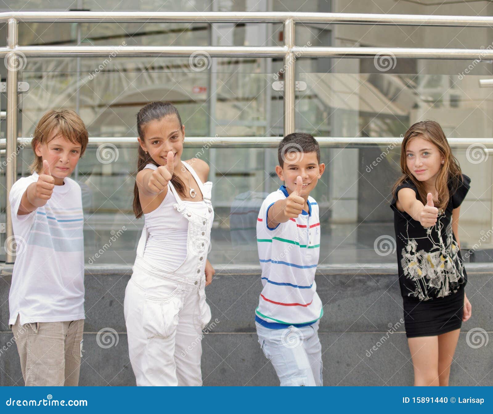 Children show ok. stock photo. Image of bowtie, showing - 15891440