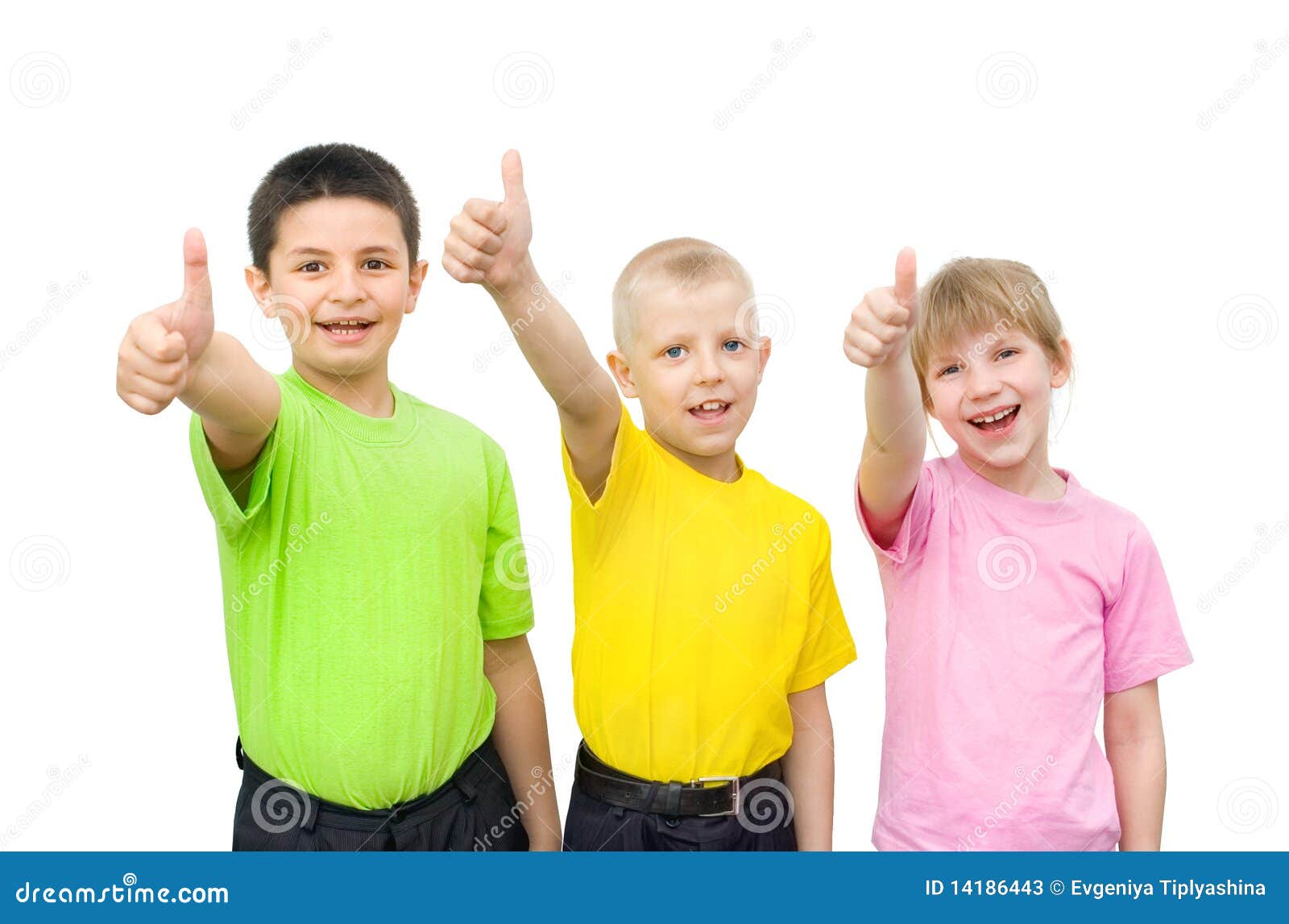 Children show a sign stock image. Image of happy, colour - 14186443