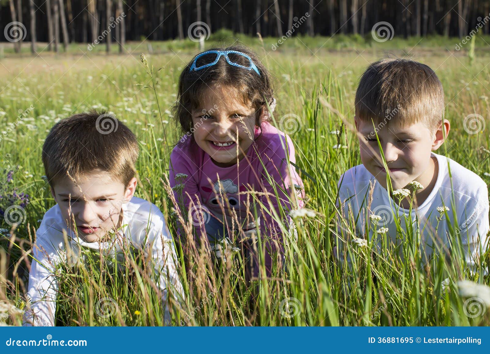 Children stock image. Image of meadow, little, happiness - 36881695