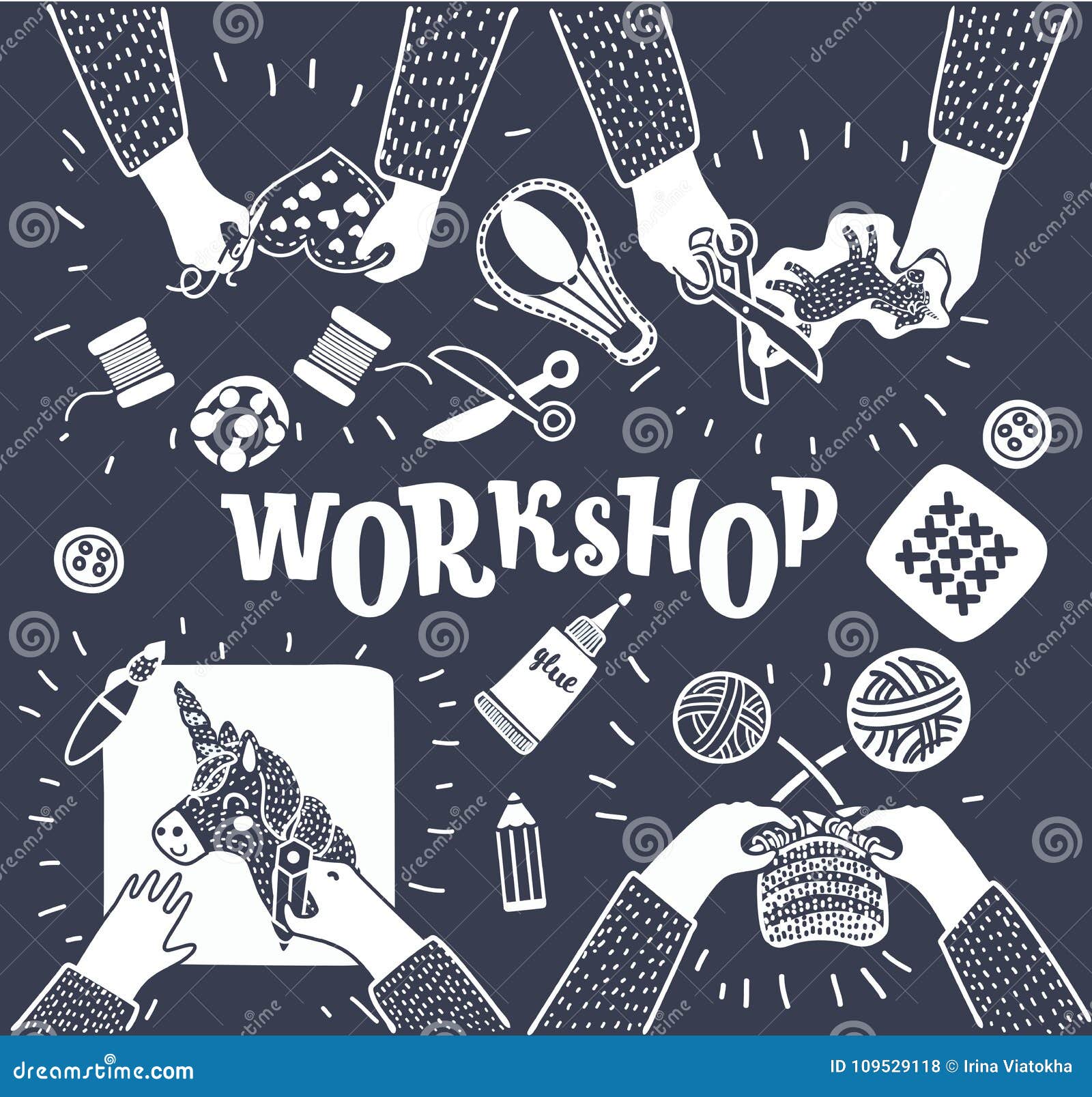 Children Sit Together at the Table and Perform Creative Work ...