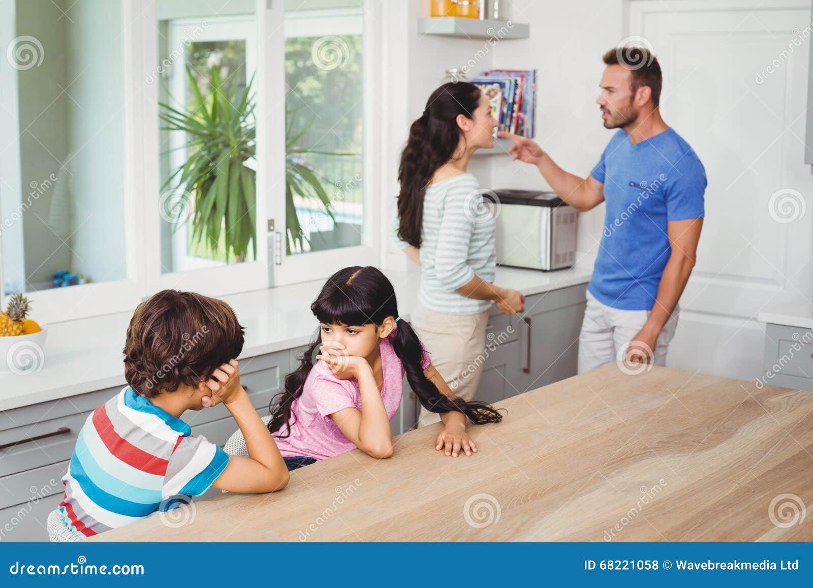 Two Parents Quarreling At Home Royalty-Free Stock Photo | CartoonDealer ...