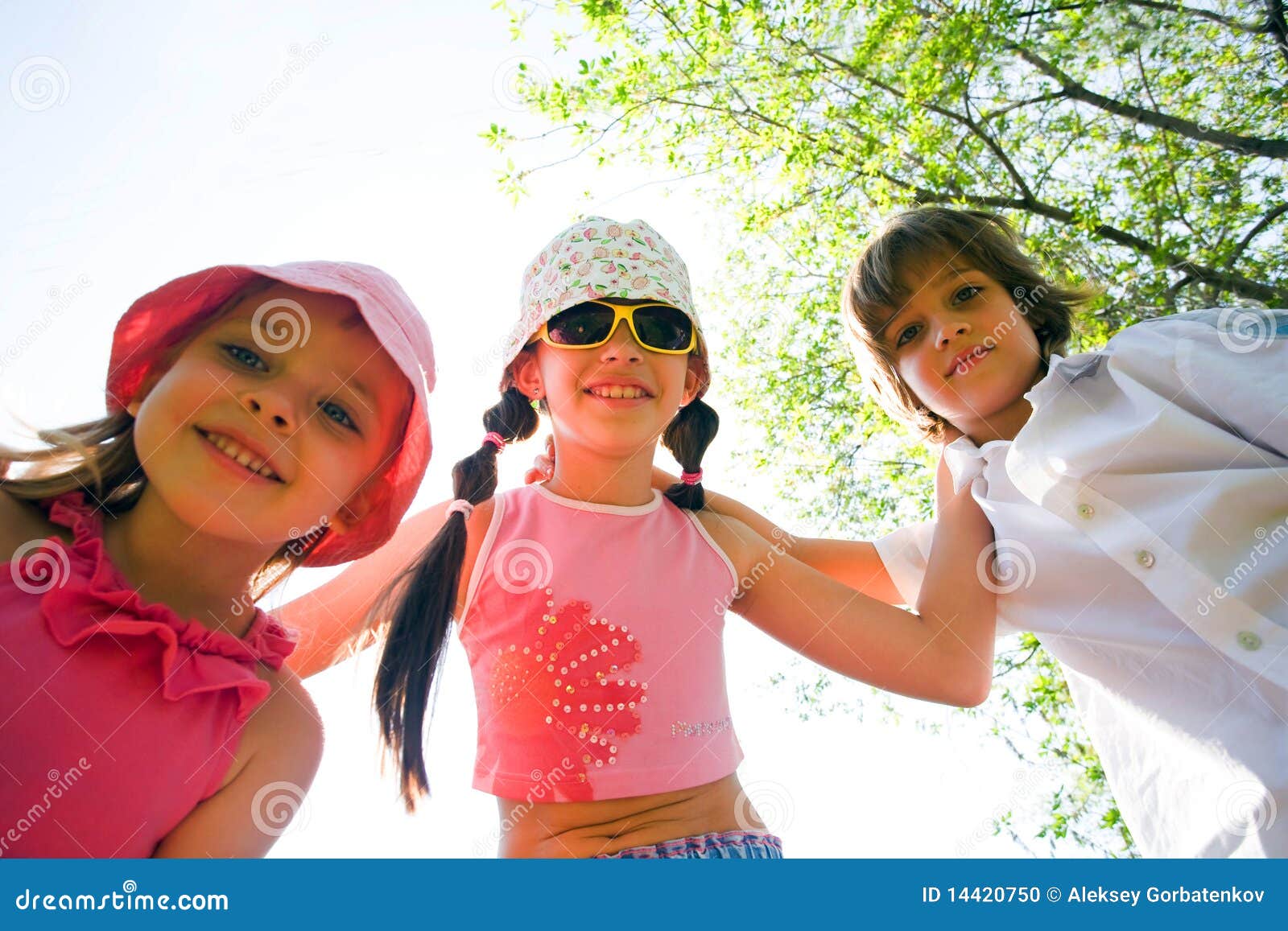 Children with smile stock photo. Image of lips, green - 14420750