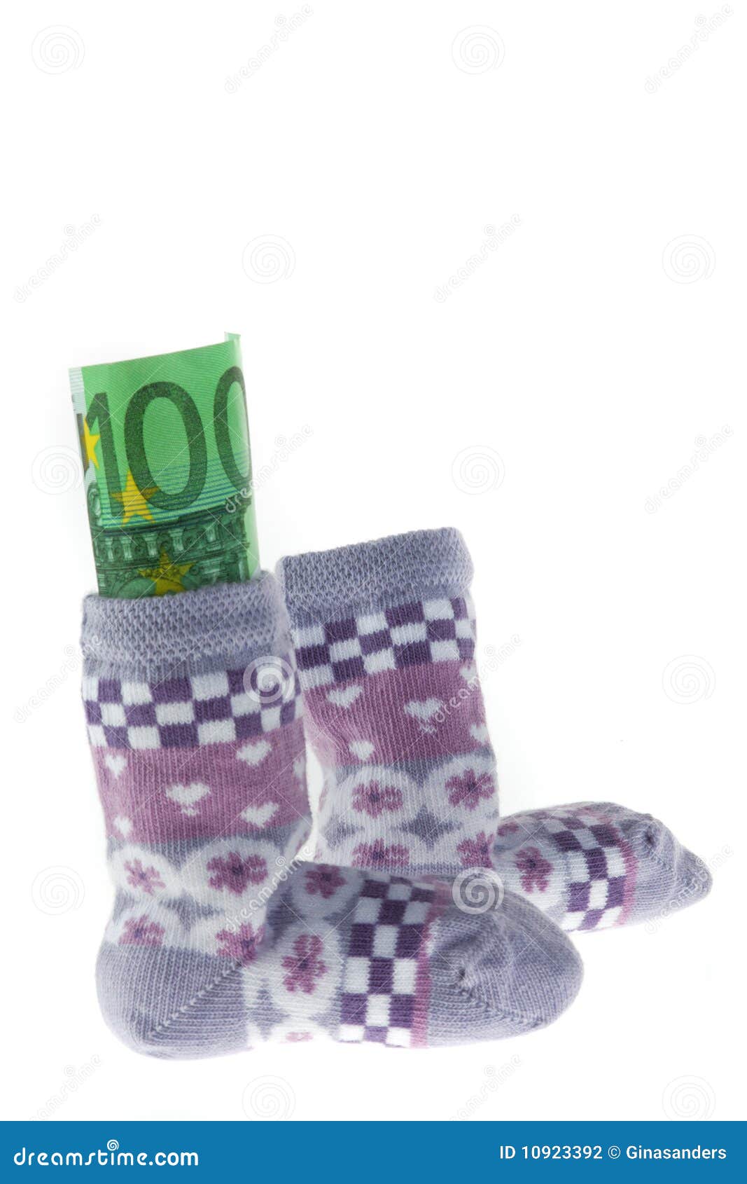 Children Socks and Euro Banknotes Stock Photo - Image of guardian, cash ...