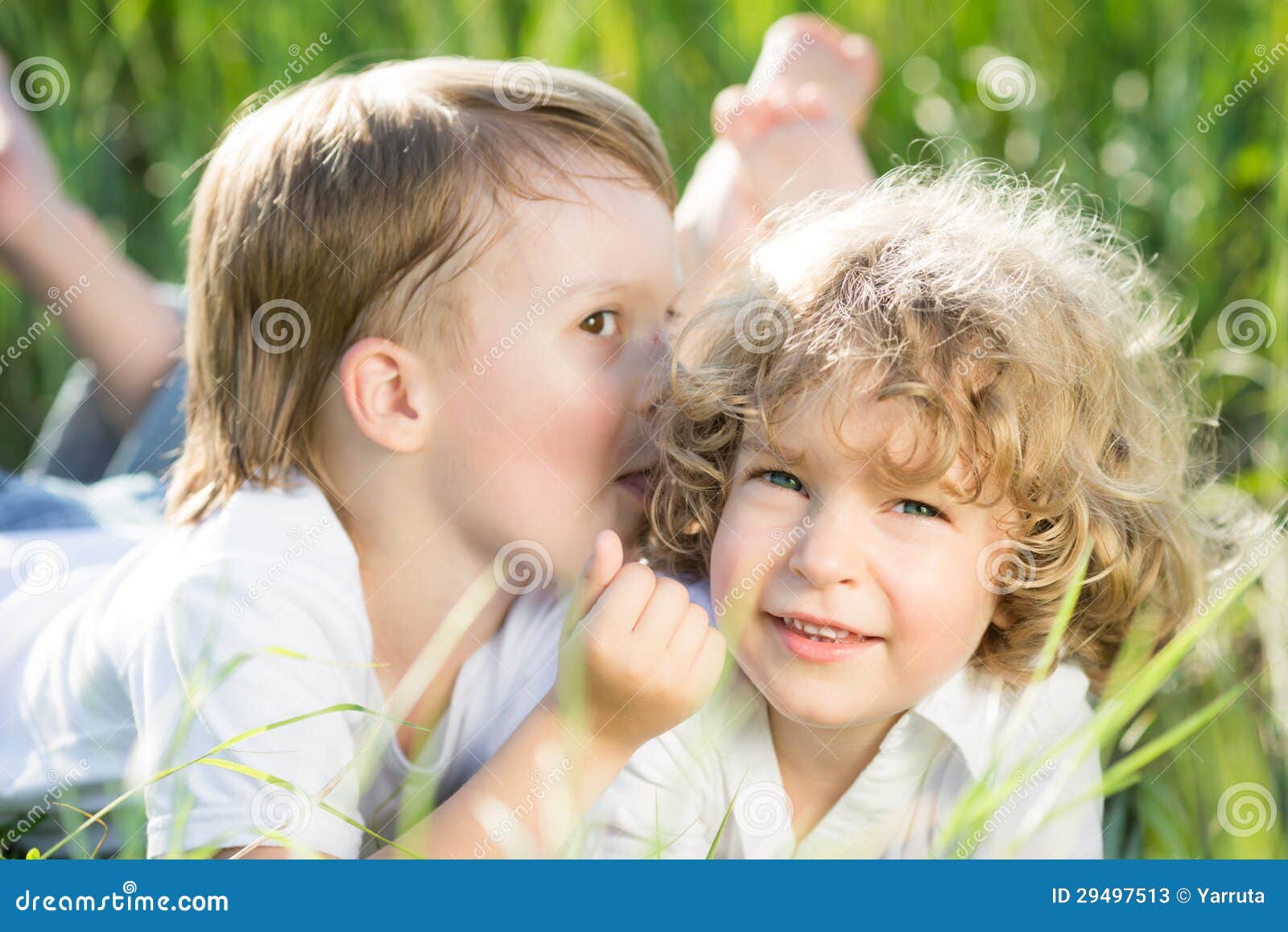 Children in spring stock image. Image of love, couple - 29497513