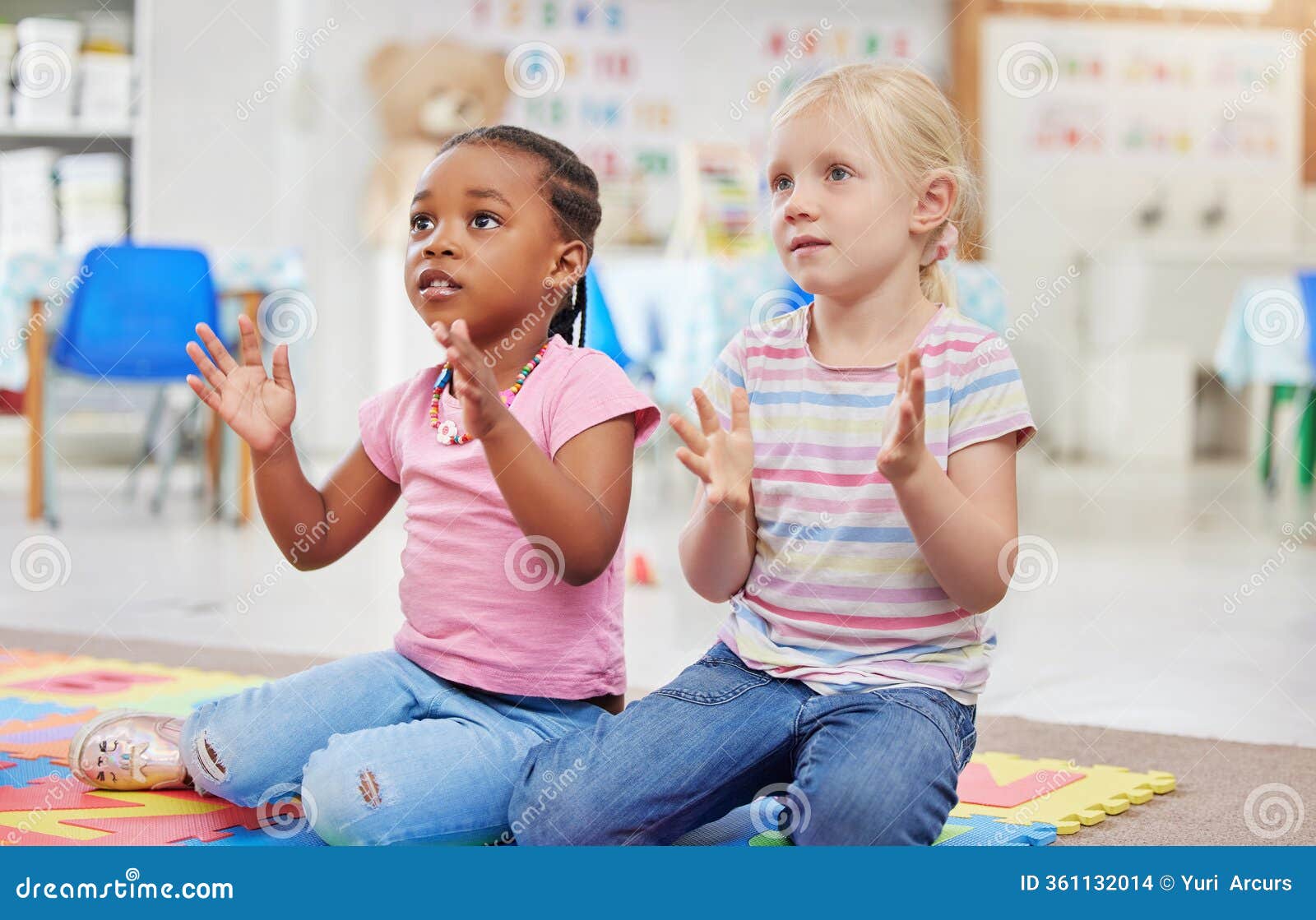 Children, Students and Applause for Learning in School, Celebration and ...