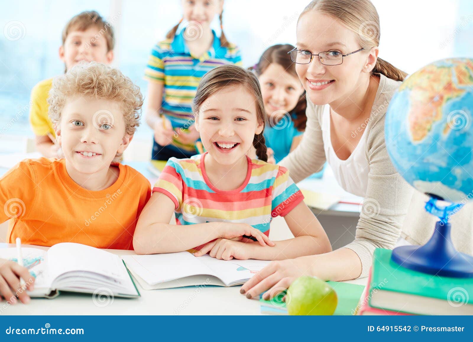 Children studying stock photo. Image of childhood, school - 64915542