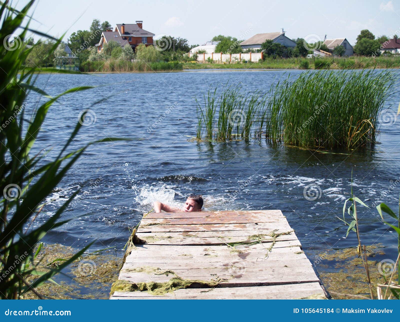 Children Bathe in the River Stock Photo - Image of lake, health: 105645184