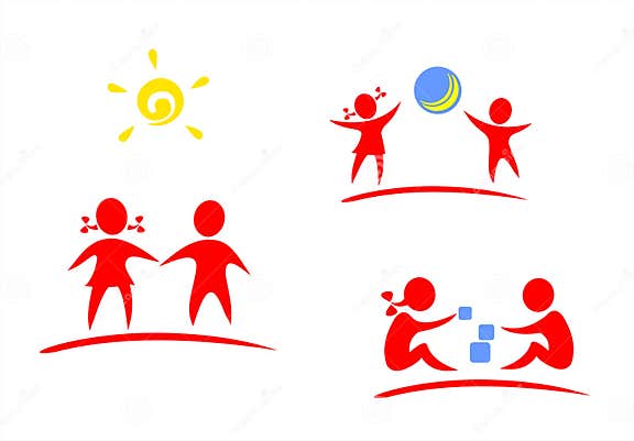 Children symbols stock vector. Illustration of cheerful - 2325475