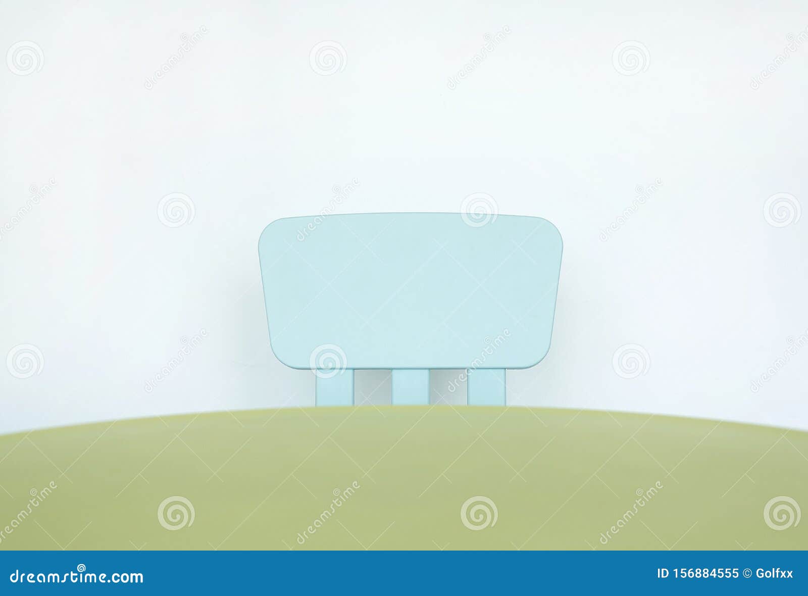 Children Table and Chairs on White Background Stock Image - Image of ...