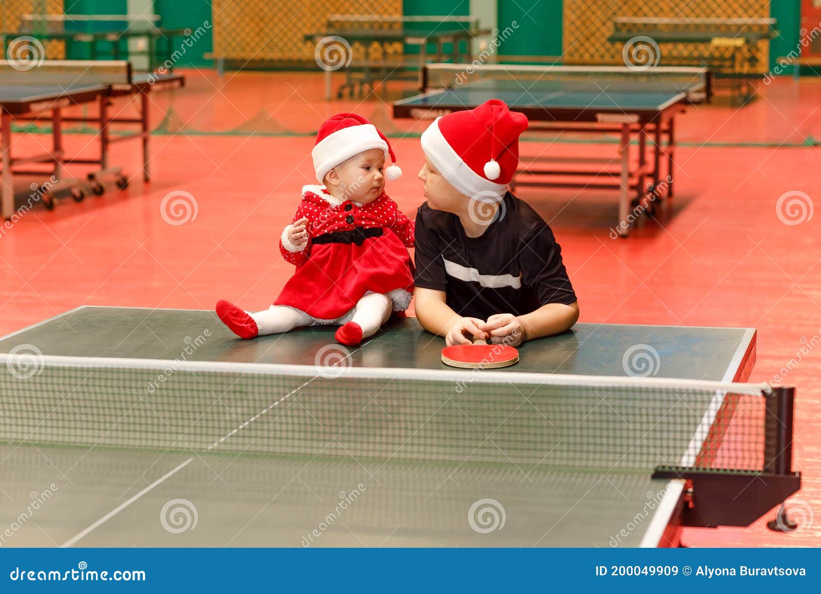 Children in the Table Tennis Hall Stock Image - Image of competition ...