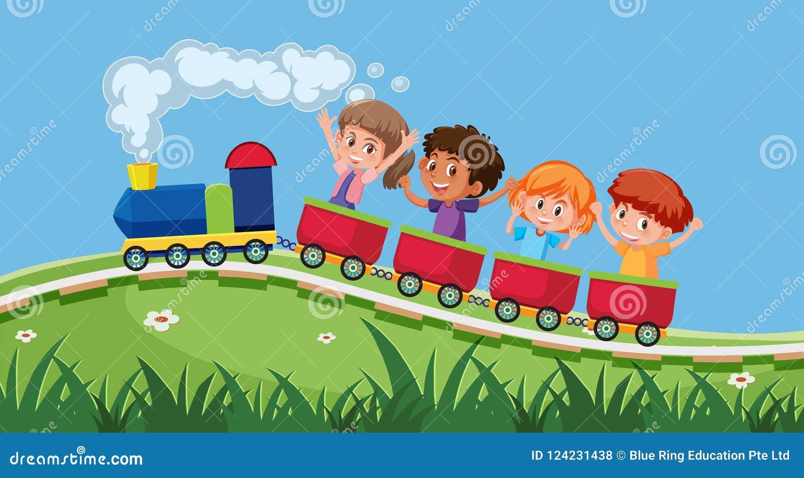 Children Train Cartoon Icon | CartoonDealer.com #79651415