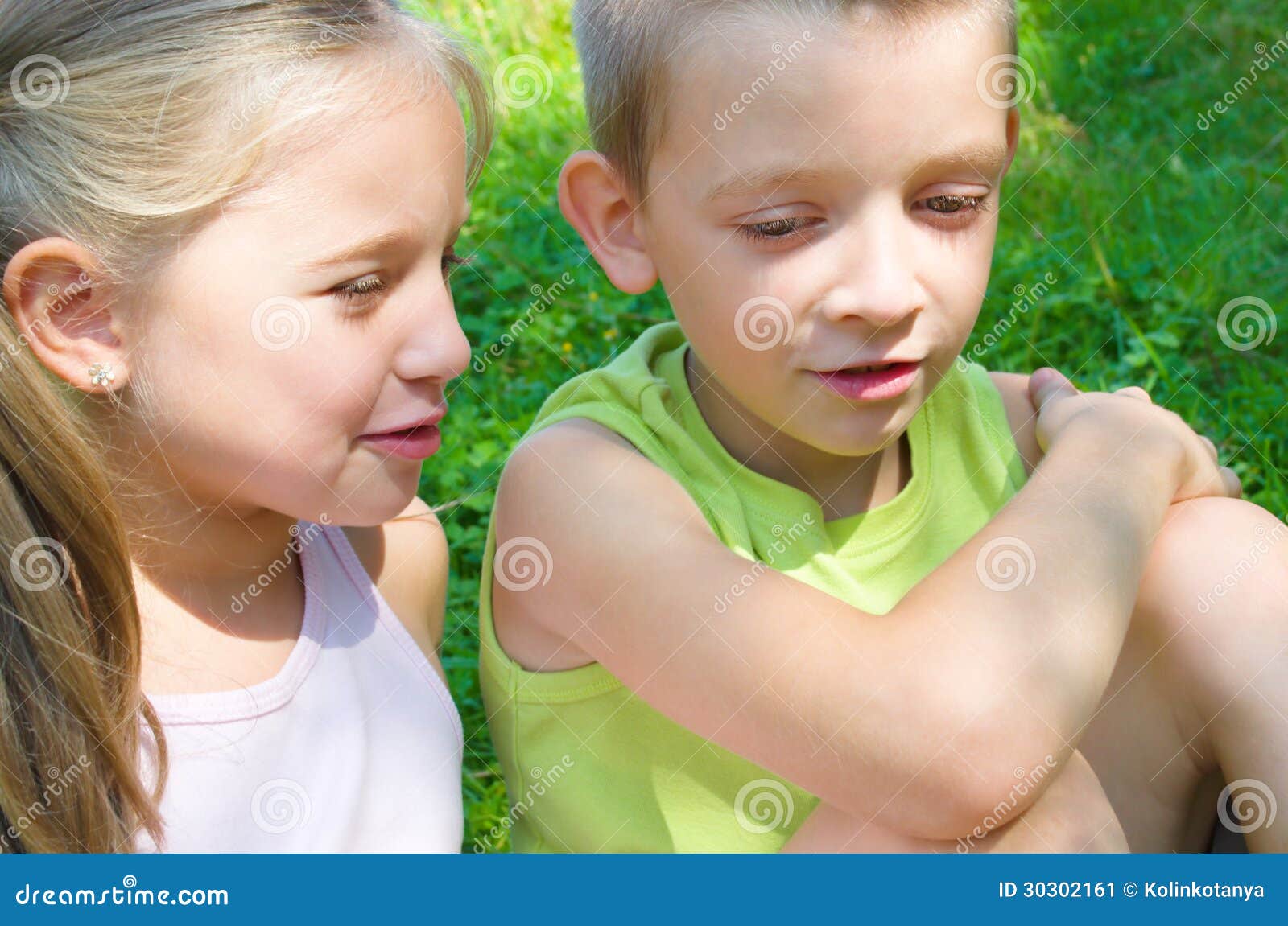 Children talking stock image. Image of caucasian, child - 30302161