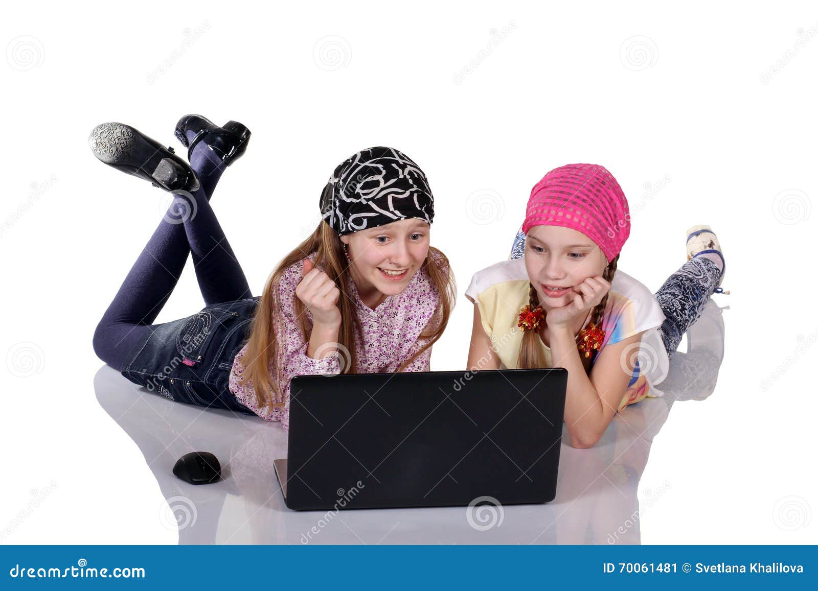 Children, Technology and Home Concept Stock Image - Image of lying ...