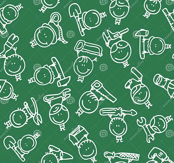 Children tools pattern stock vector. Illustration of funny - 27433044