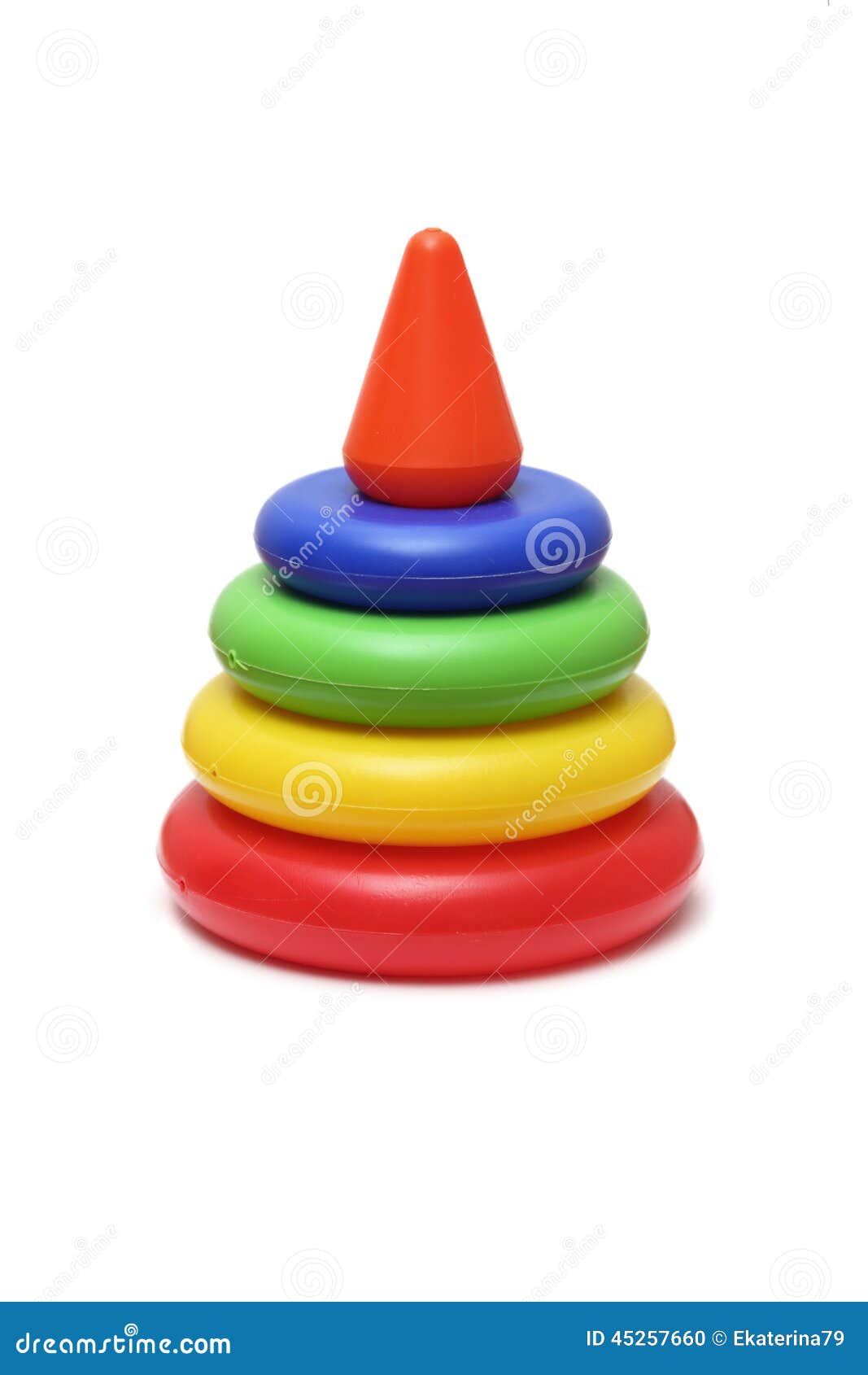 Children toy pyramid stock photo. Image of blue, stack - 45257660