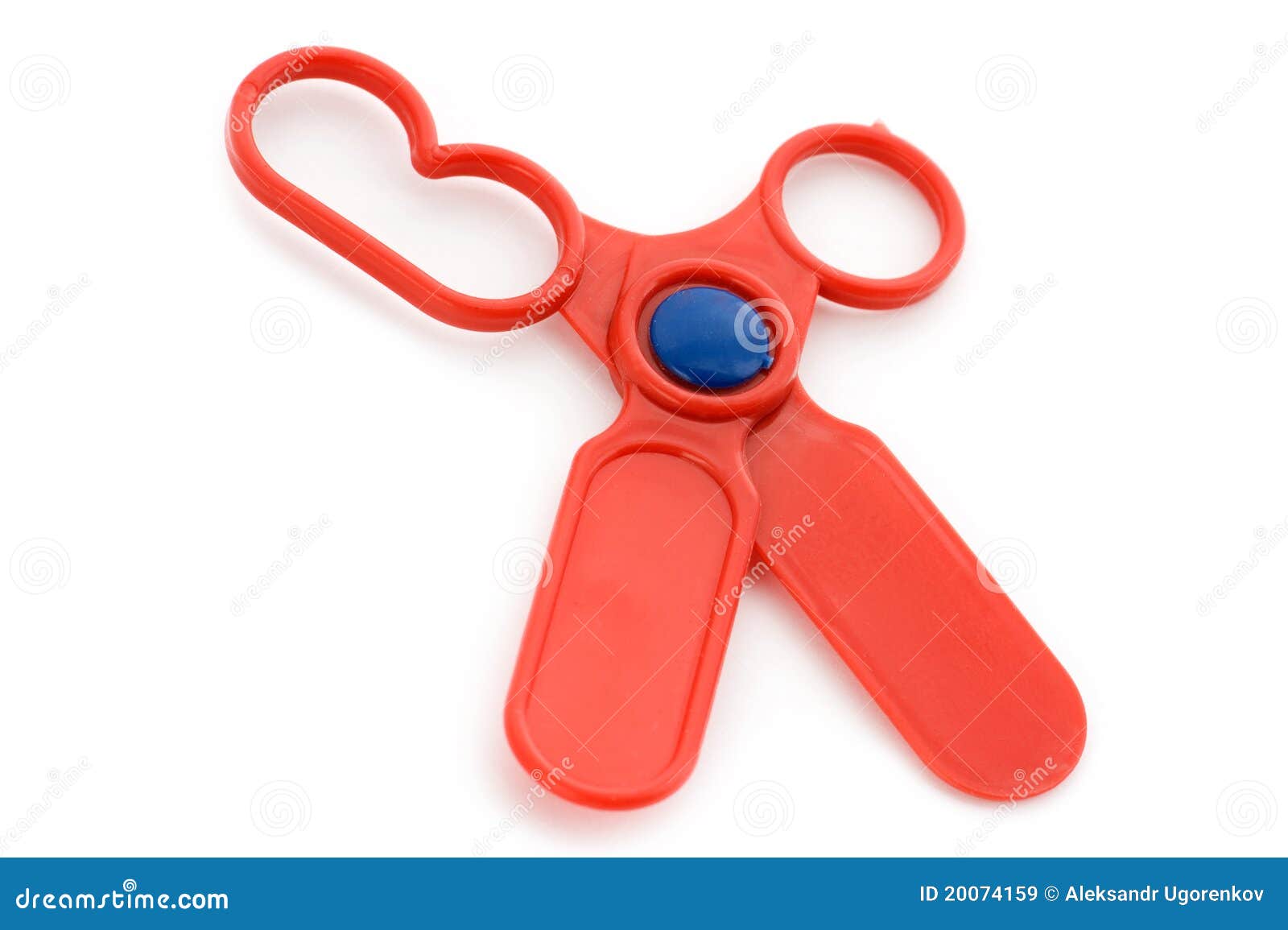 Children toy scissors stock image. Image of instrument - 20074159