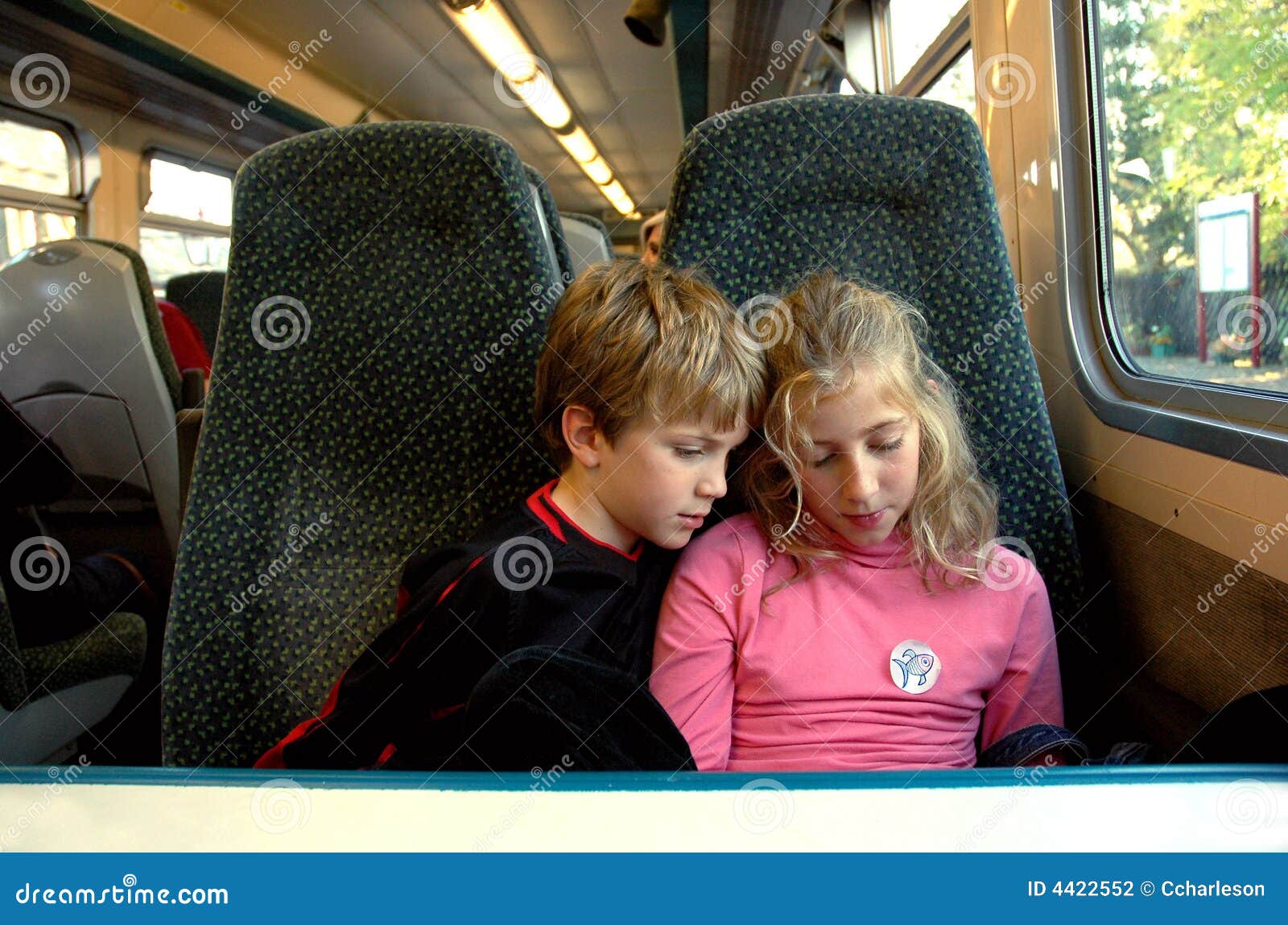 Children on train stock photo. Image of children, holiday - 4422552