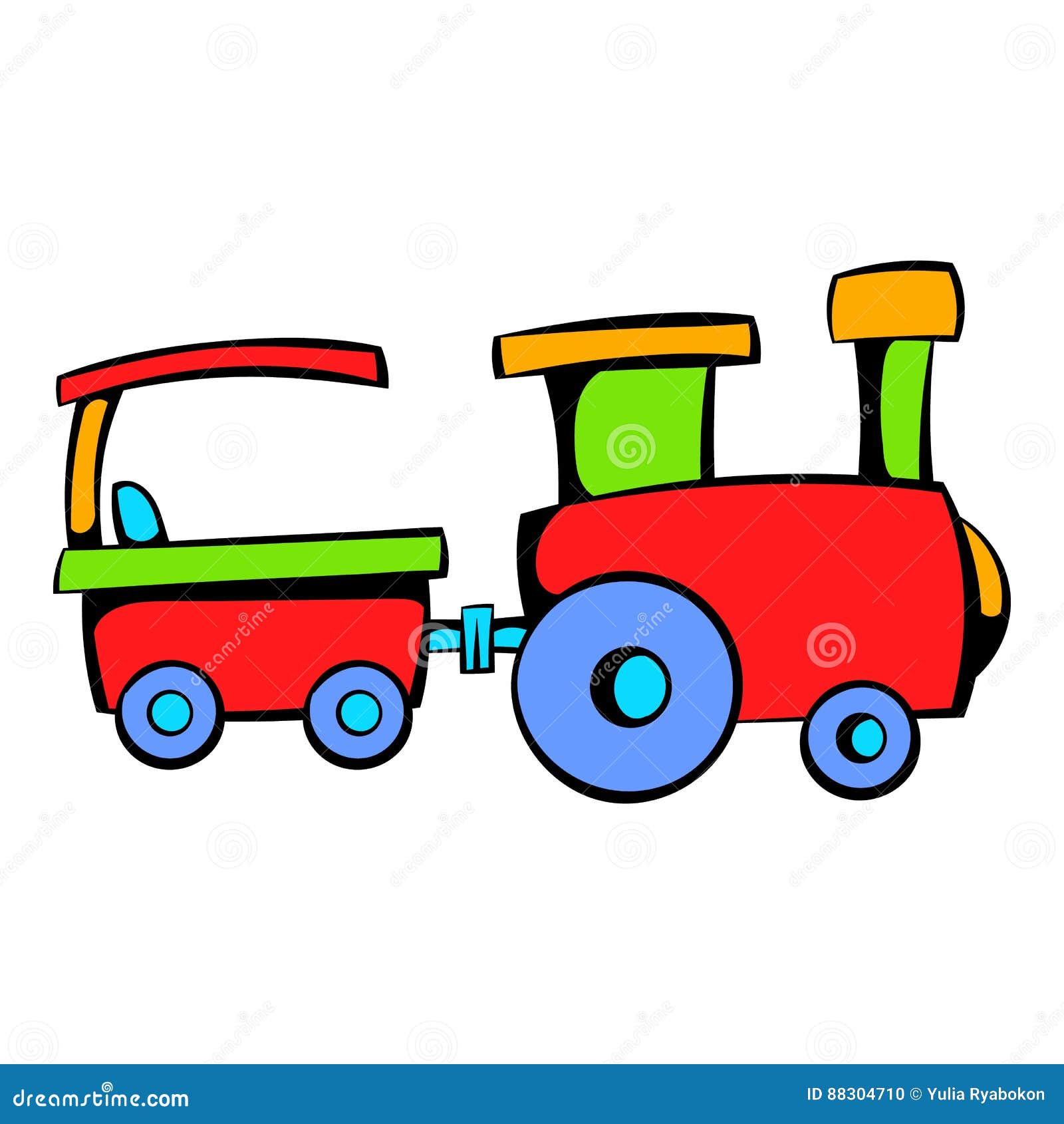Children Train Icon Vector. Public Transport Illustration Sign ...