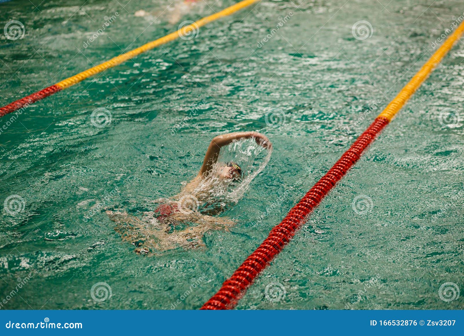 Children Train in the Swimming Pool Stock Photo - Image of fitness ...