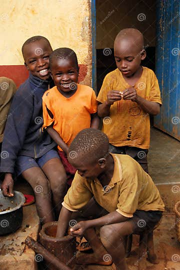 Children in Uganda editorial stock image. Image of process - 12706934