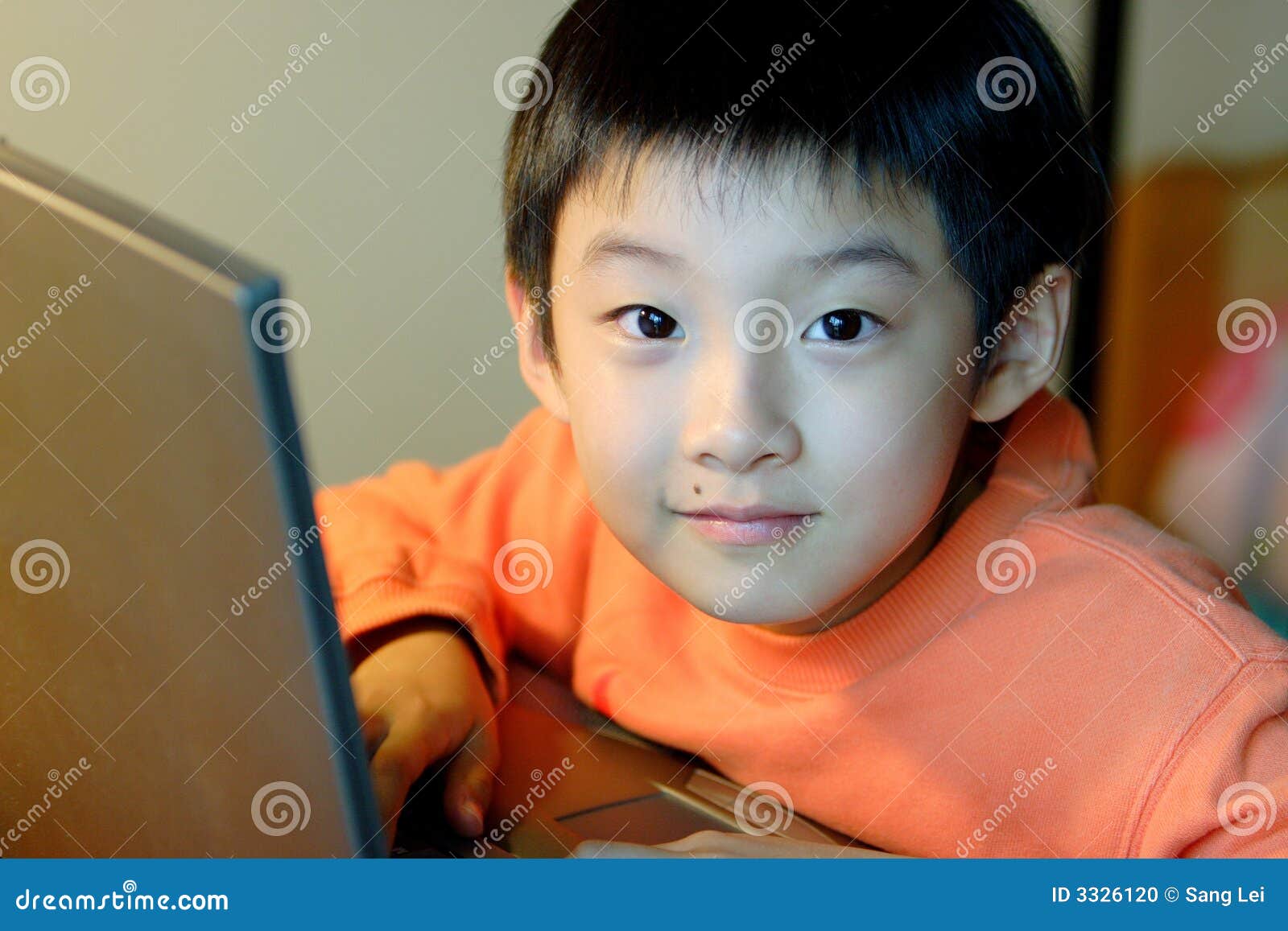 Children use computer stock photo. Image of students, student - 3326120